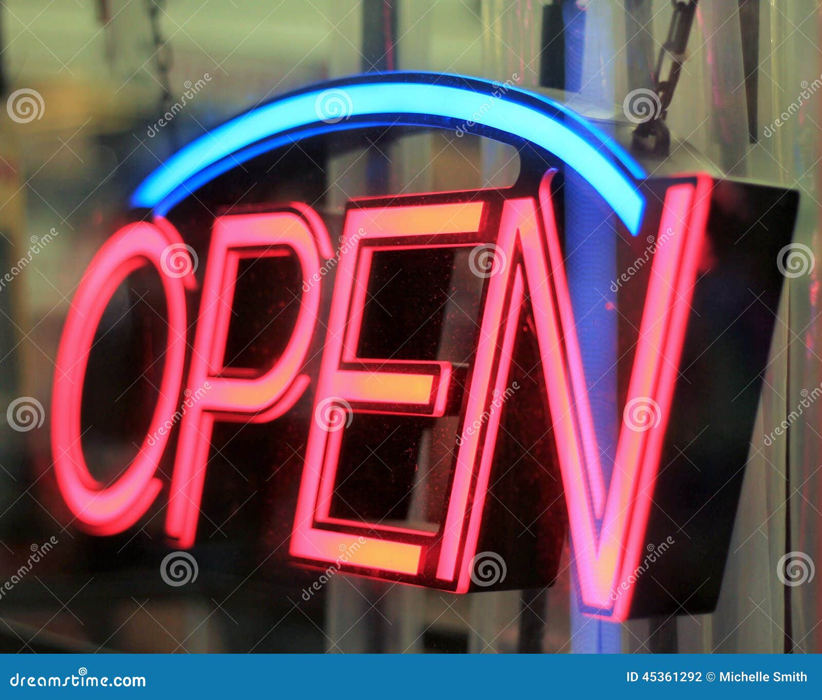 Vintage Lighted Open Sign