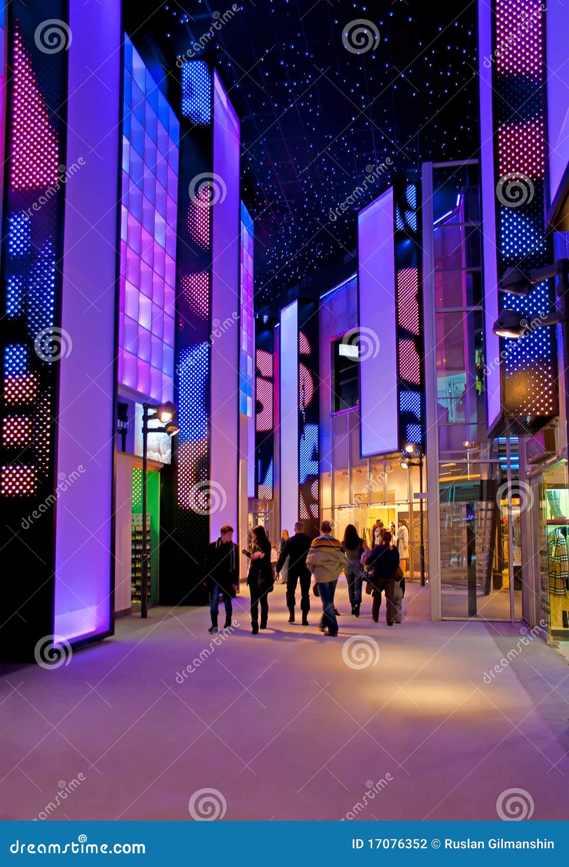 Neon path stock photo. Image of construction, entrance - 17076352