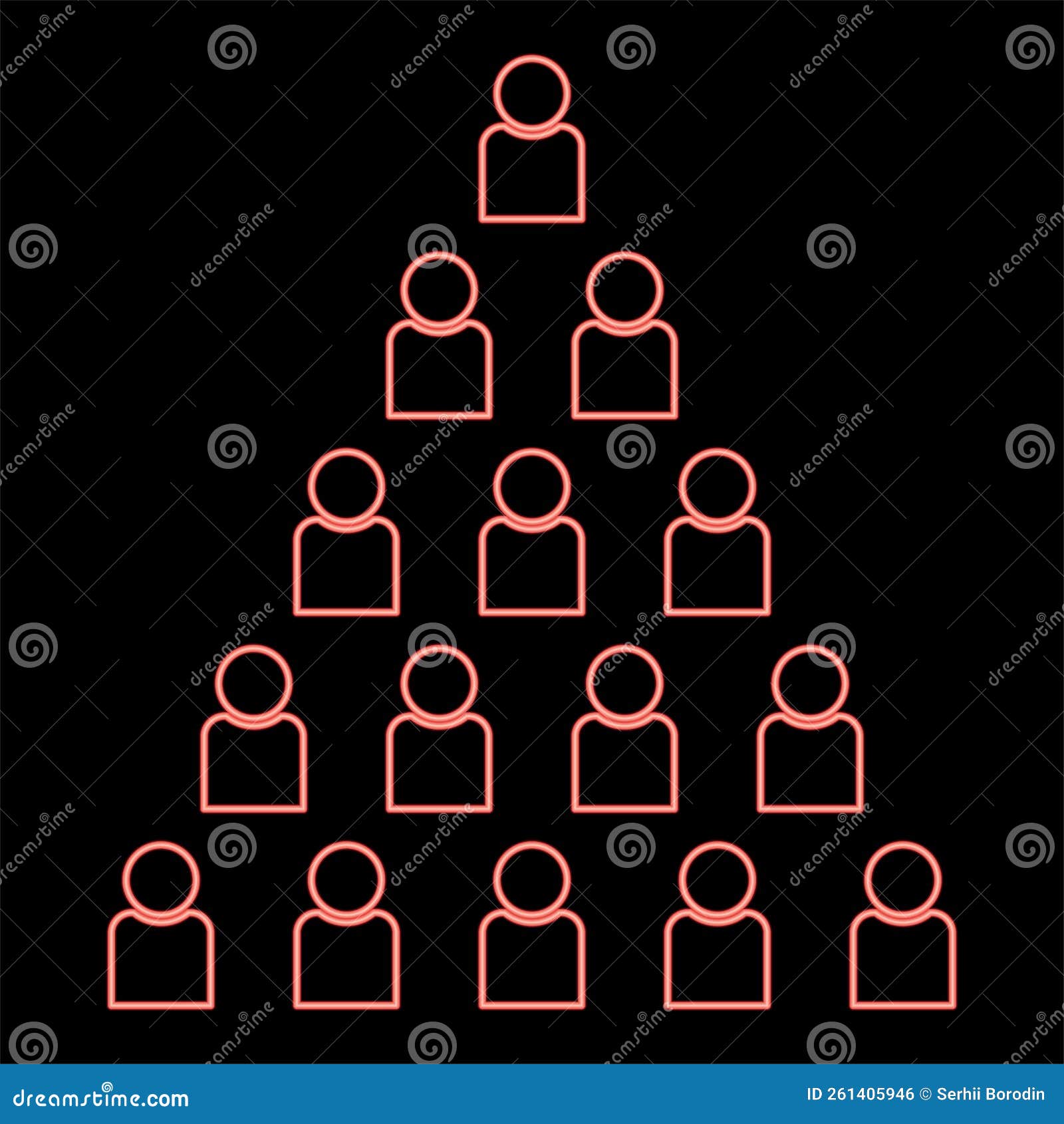 People Pyramid Cartoon Vector | CartoonDealer.com #2401957