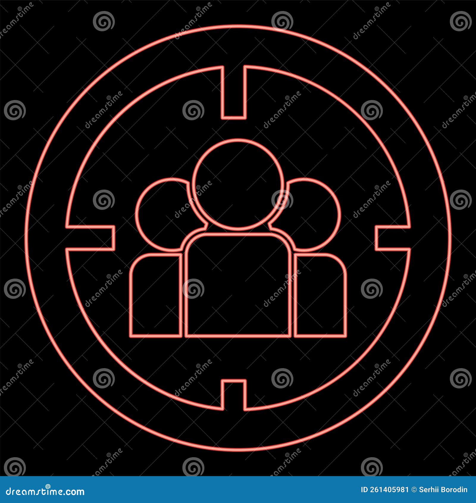 Neon People Portraits Cartoon Vector | CartoonDealer.com #61982263