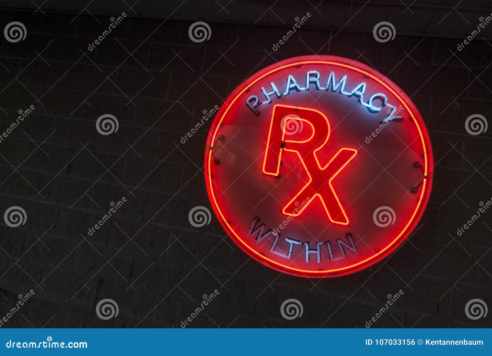 Neon pharmacy sign_1 stock photo. Image of painkiller - 107033156