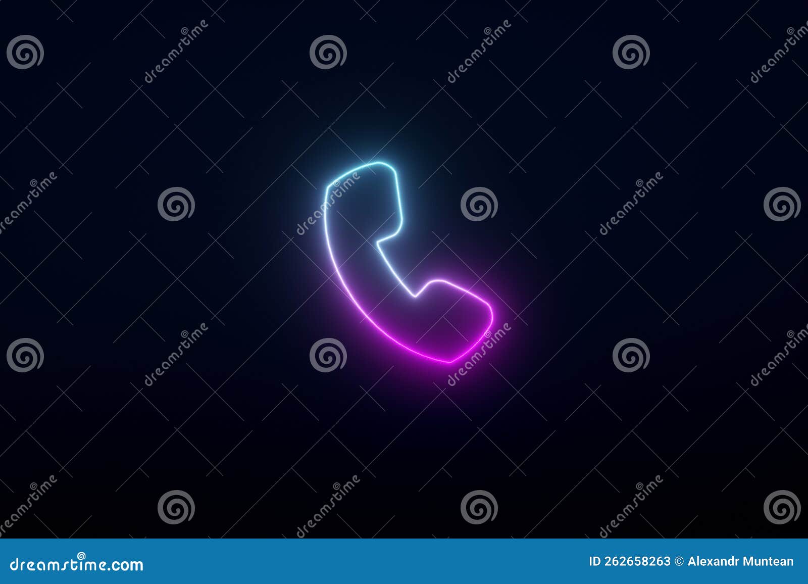Neon phone icon stock illustration. Illustration of neon - 262658263