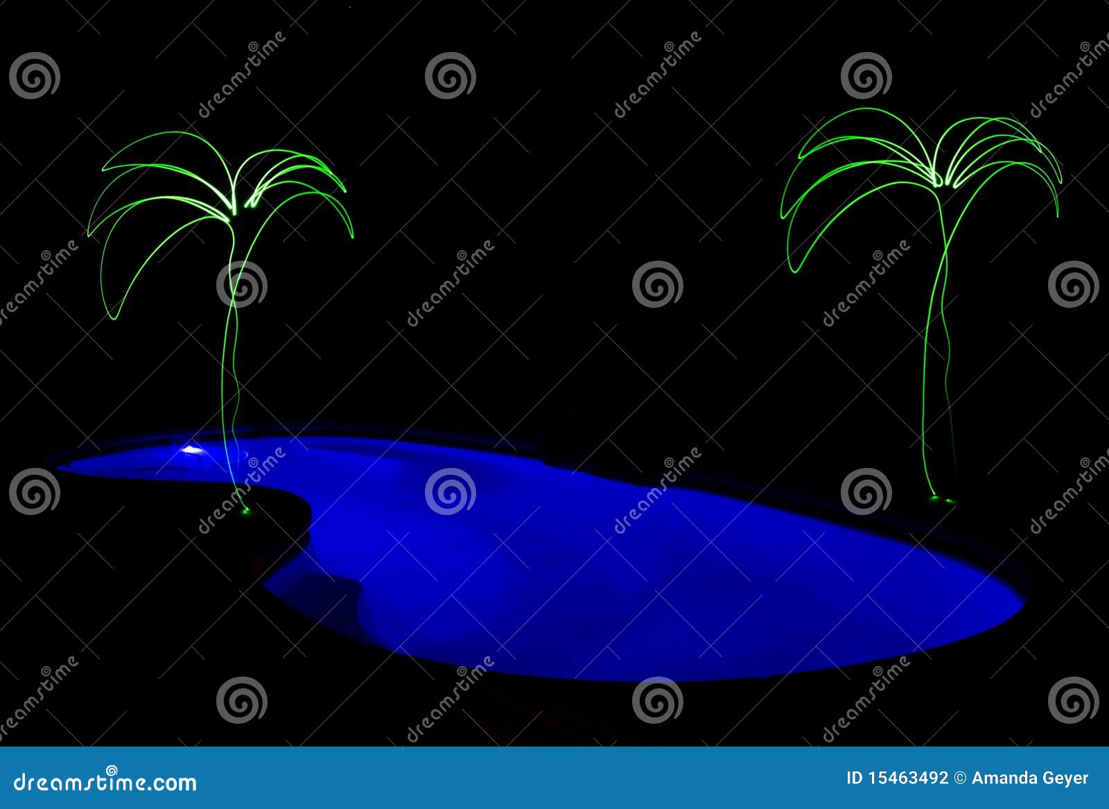 Neon pool stock photo. Image of water, relax, quiet, getaway - 15463492