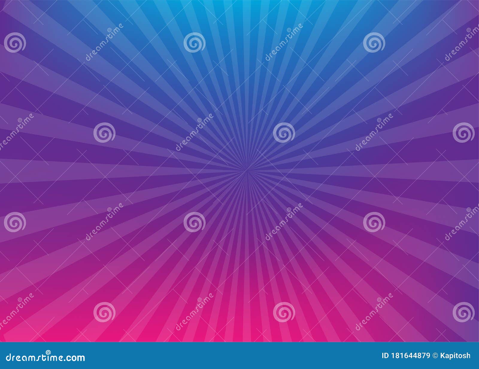 Neon Pop Art Comics Gradient Radial Background Vector Illustration ...