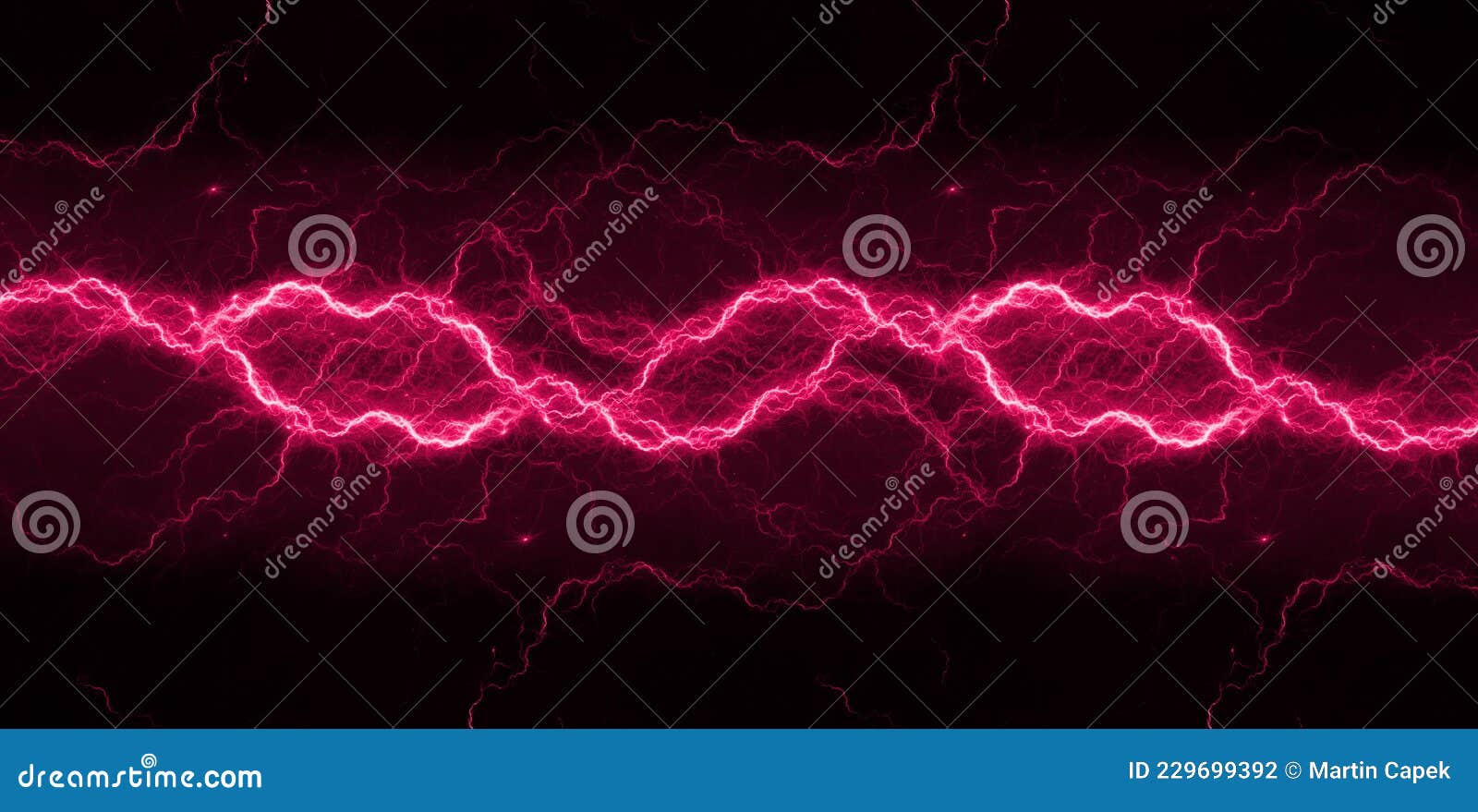 Neon Purple Lightning, Abstract Plasma Stock Illustration ...