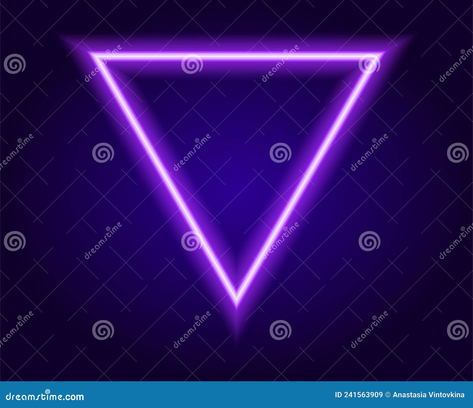 Neon Purple Triangle Frame. Isolated Elements in the Form of Neon ...