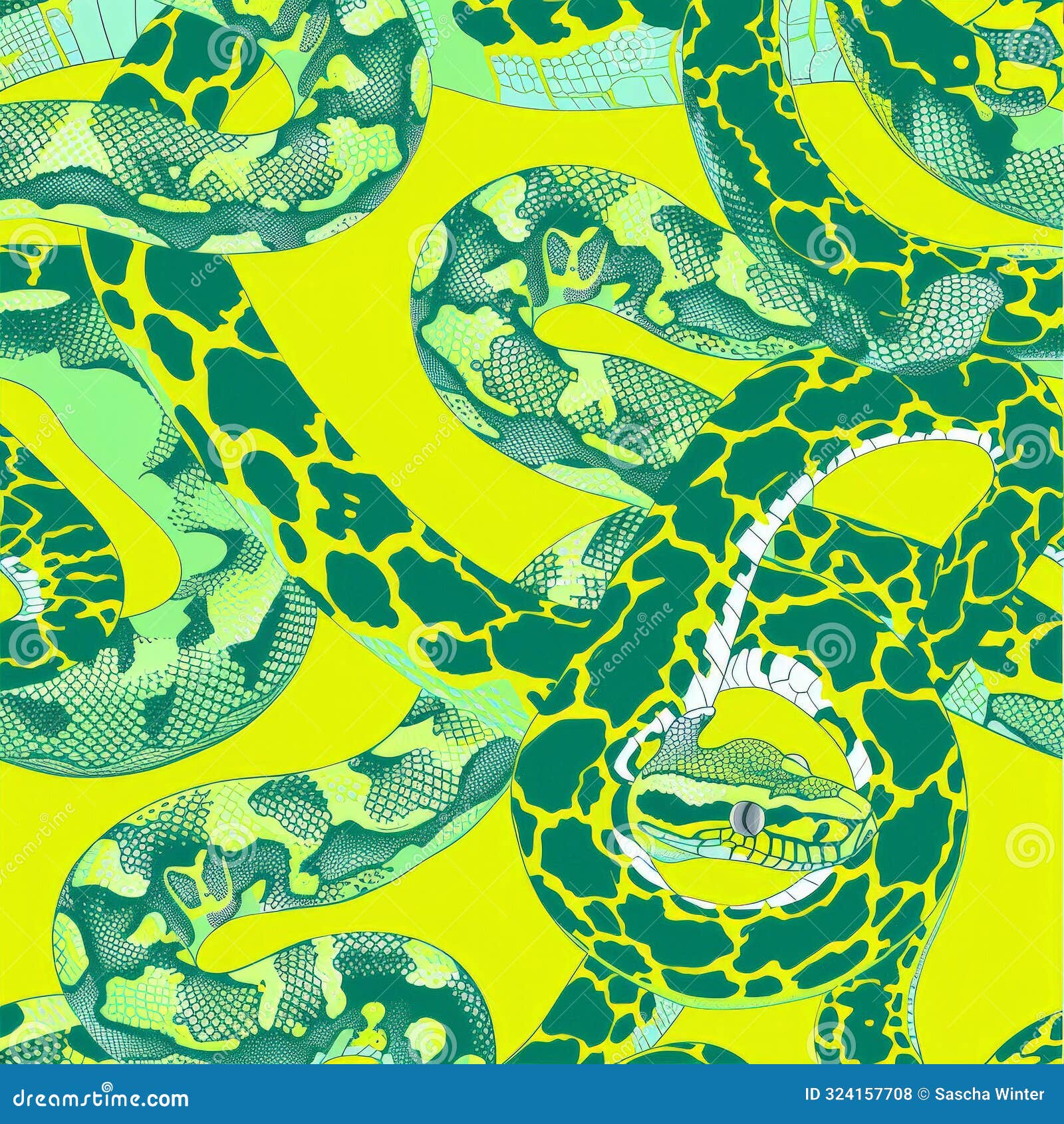 Neon Python Skin Pattern stock photo. Image of print - 324157708