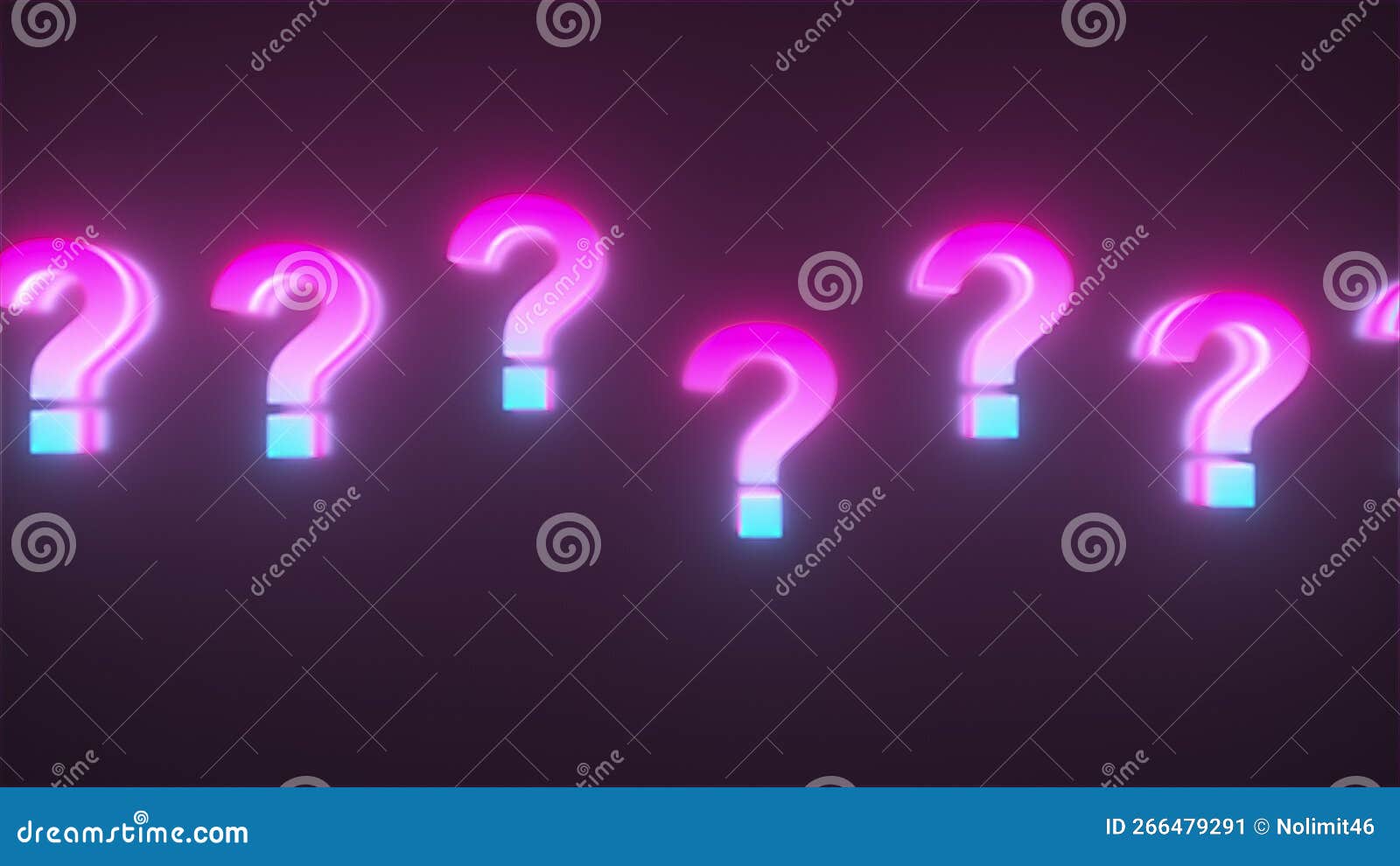 Neon questions marks stock illustration. Illustration of pink - 266479291