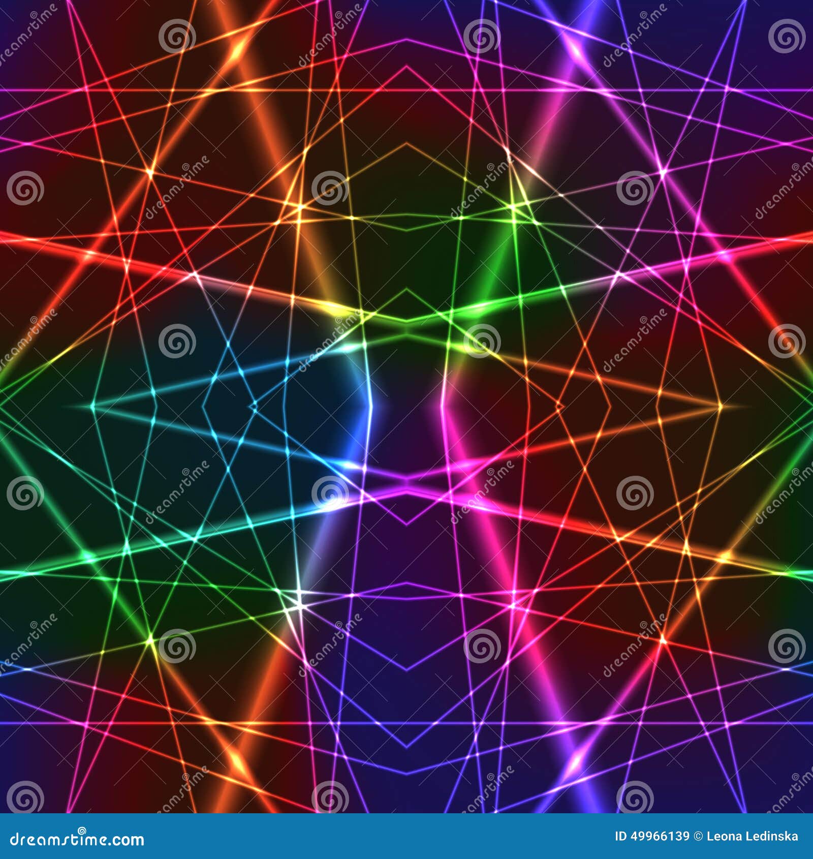 Neon Rainbow Colorful Laser Seamless Background Stock Vector ...