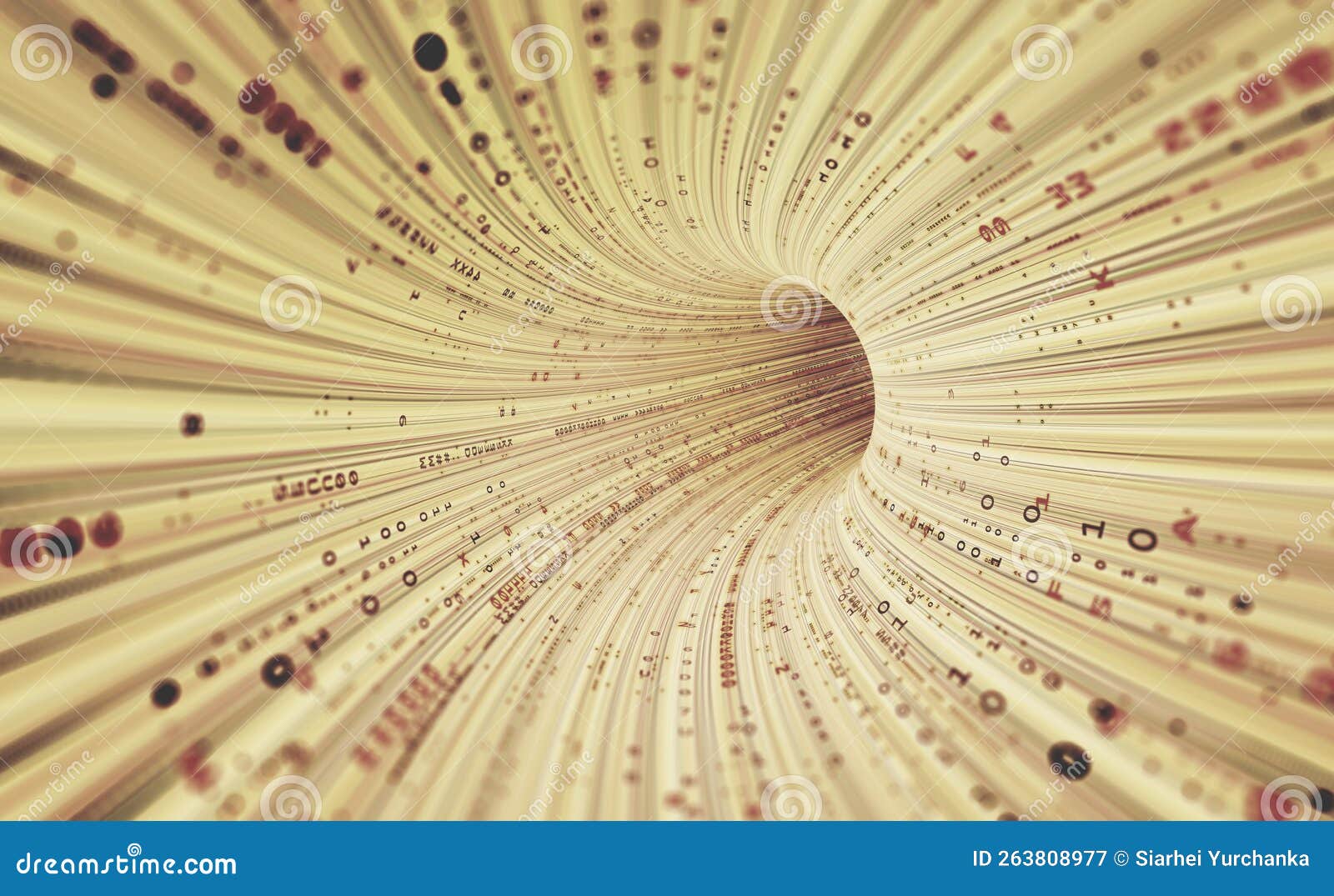 High-speed Data Transmission Tunnel. Internet Gateway Data Flow Stock ...
