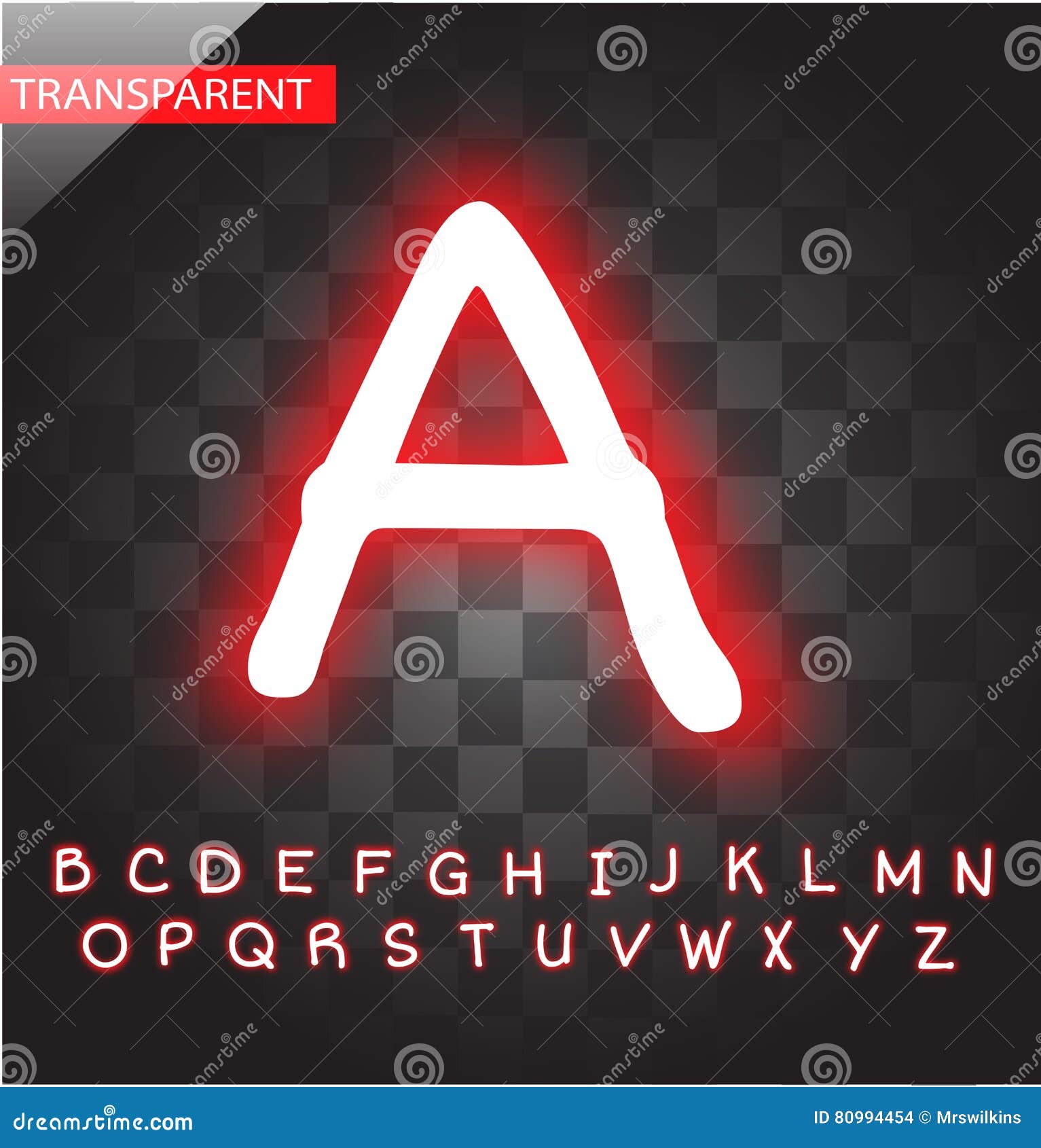 Neon red alphabet vector stock vector. Illustration of alphabet - 80994454