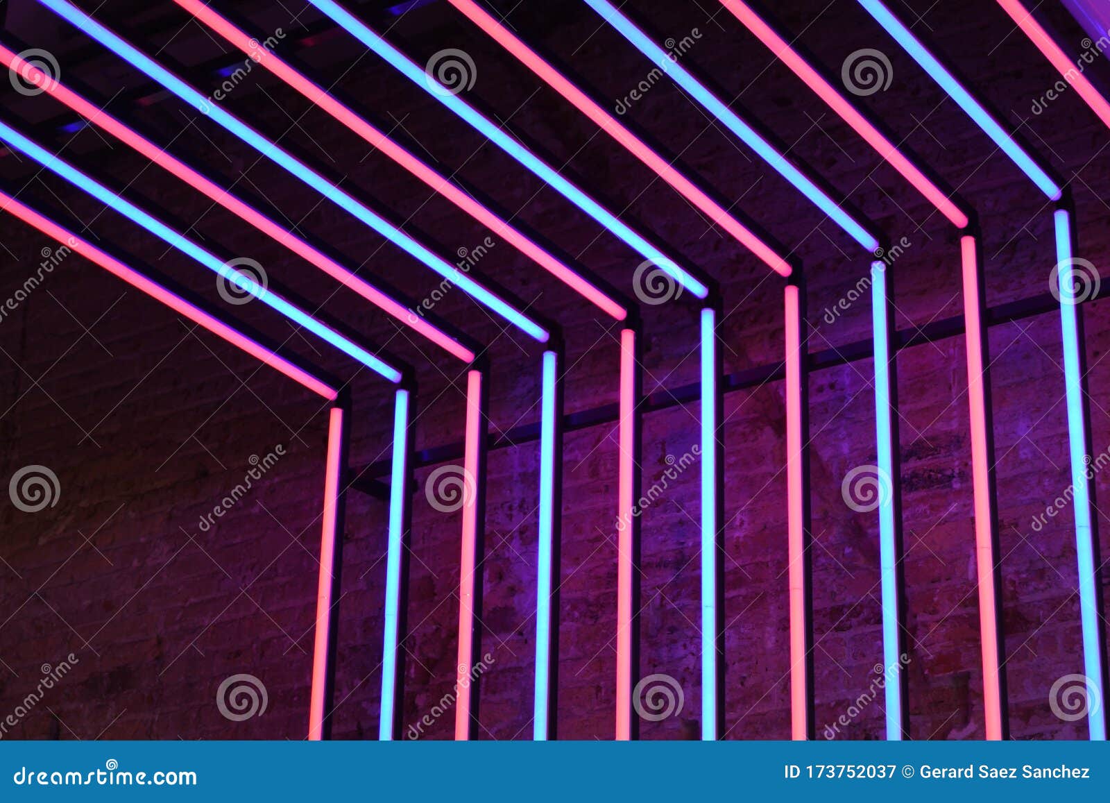 Neon red and blue lights stock image. Image of graphic - 173752037