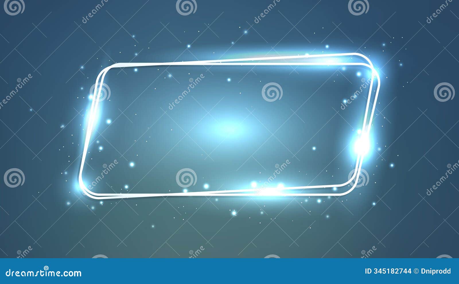 Parallelogram Frame With Colorful Multi-layered Outline And Glowing ...