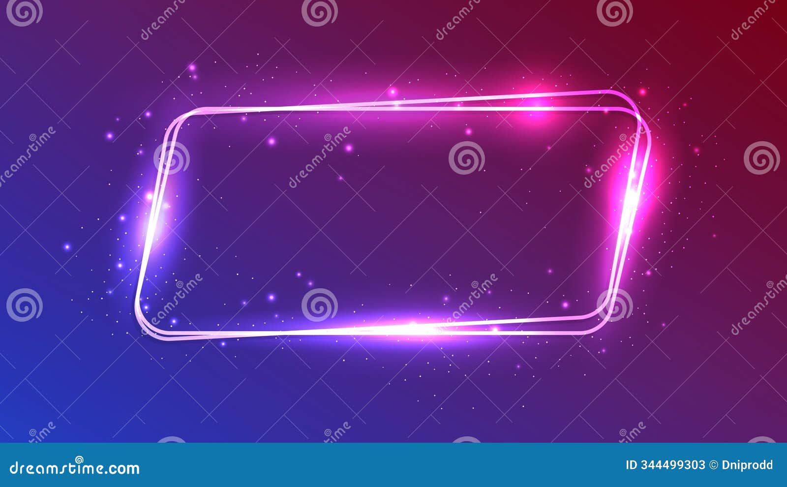 Parallelogram Frame With Colorful Multi-layered Outline And Glowing ...