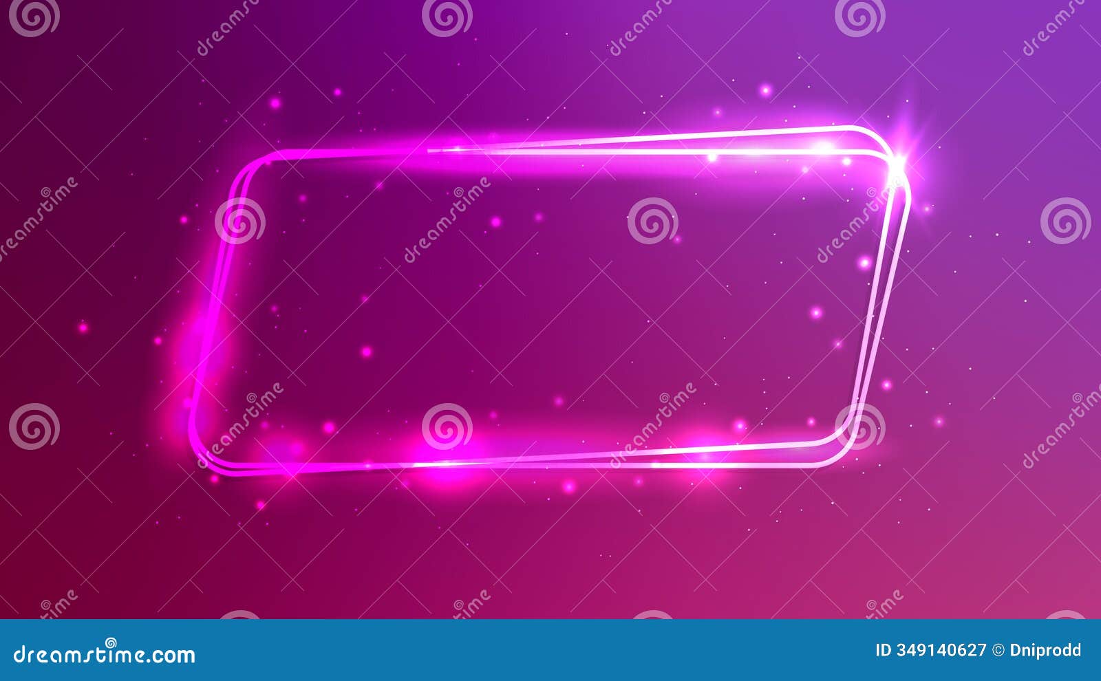 Parallelogram Frame With Colorful Multi-layered Outline And Glowing ...