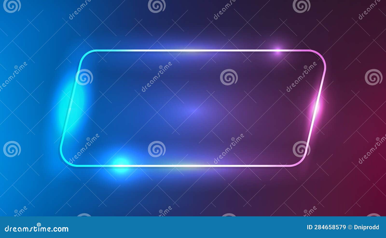 Parallelogram Frame With Colorful Multi-layered Outline And Glowing ...