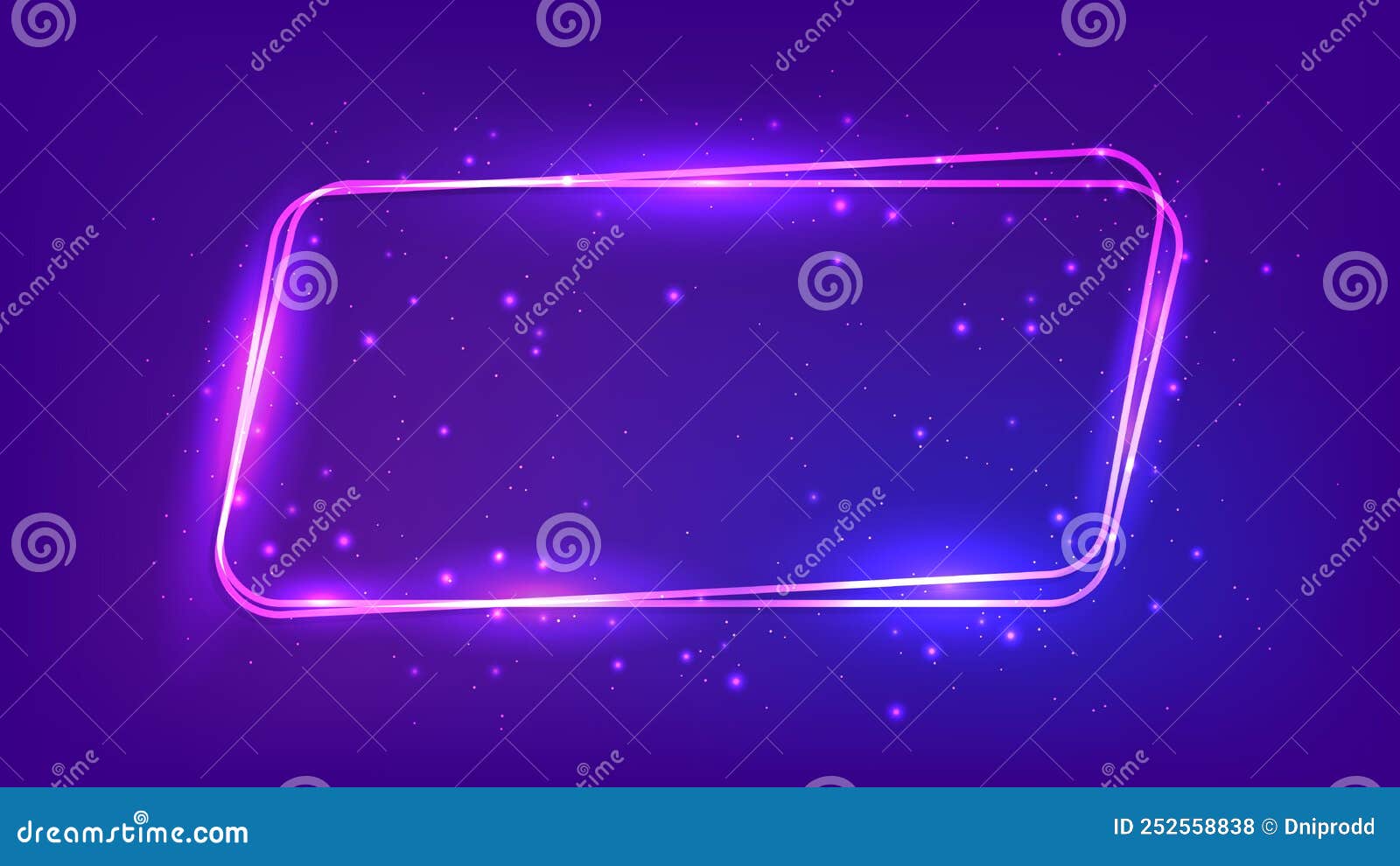 Parallelogram Frame With Colorful Multi-layered Outline And Glowing ...