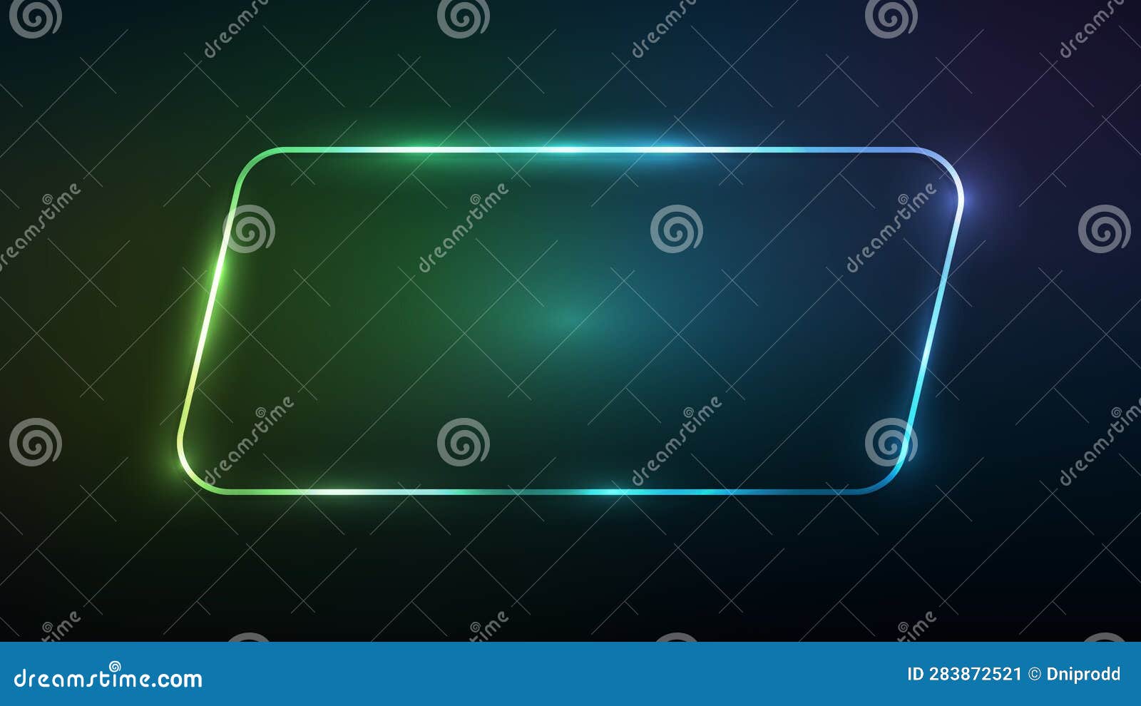 Parallelogram Frame With Colorful Multi-layered Outline And Glowing ...