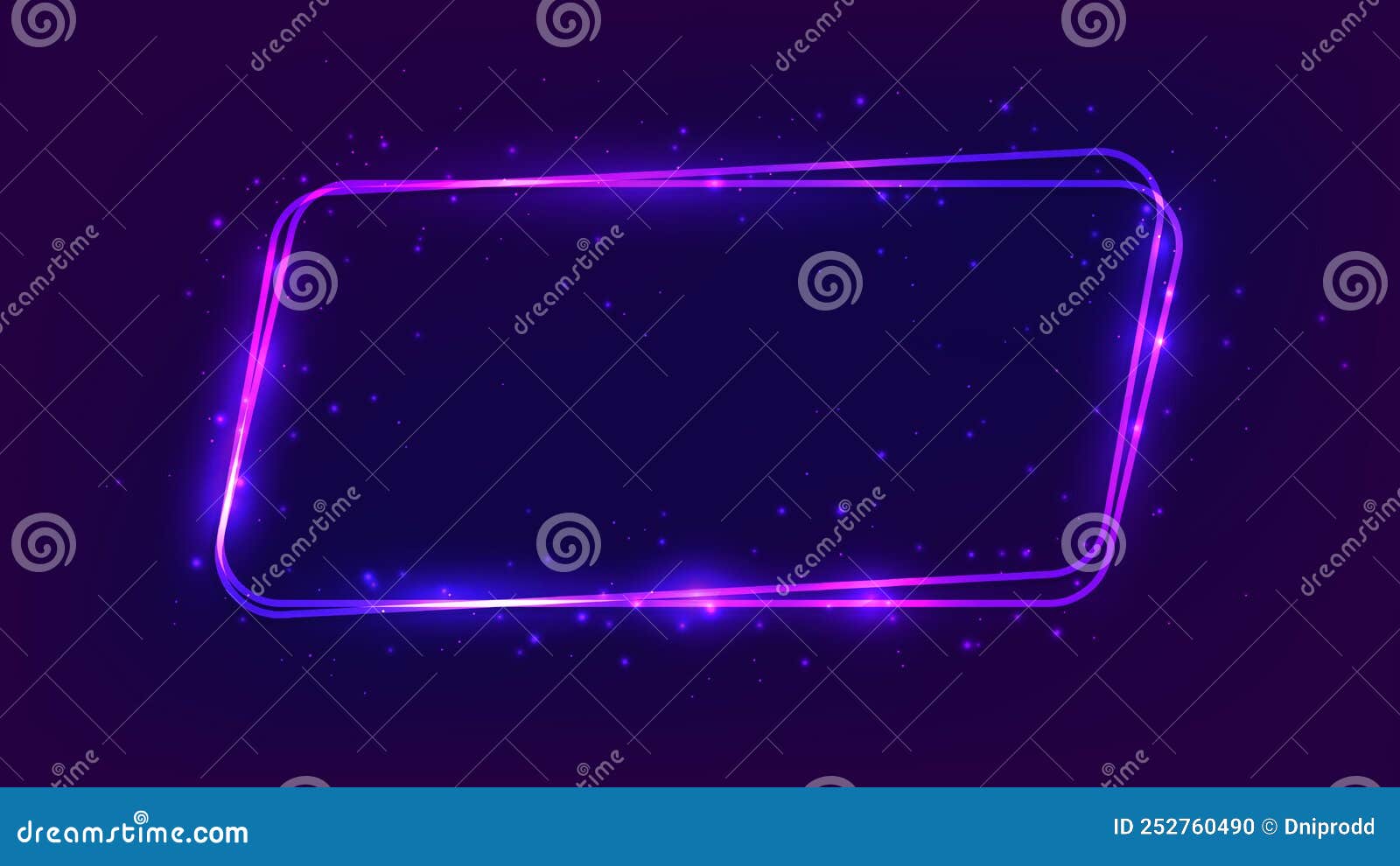Parallelogram Frame With Colorful Multi-layered Outline And Glowing ...