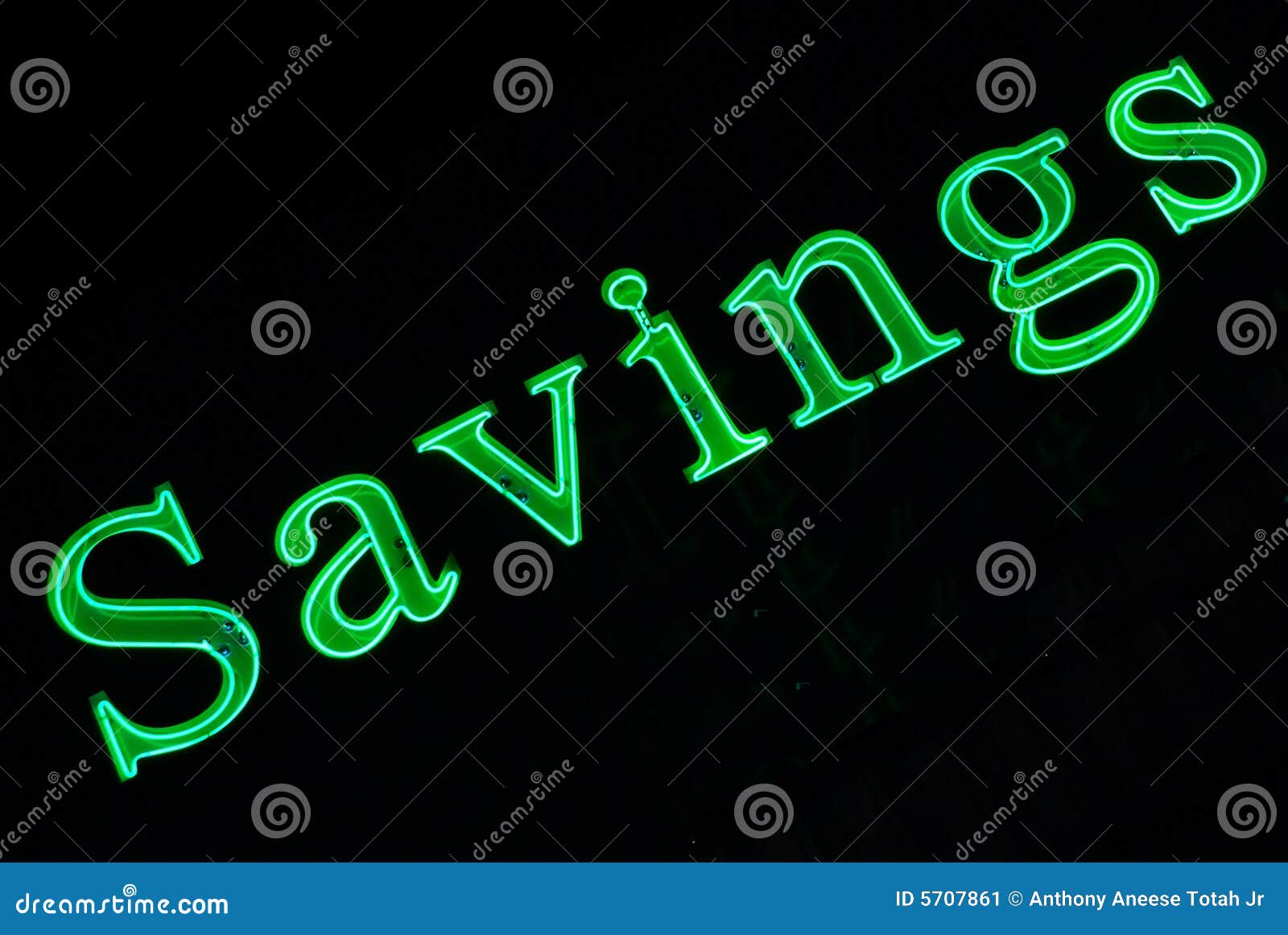 Neon Savings Sign stock image. Image of customer, advertisement - 5707861