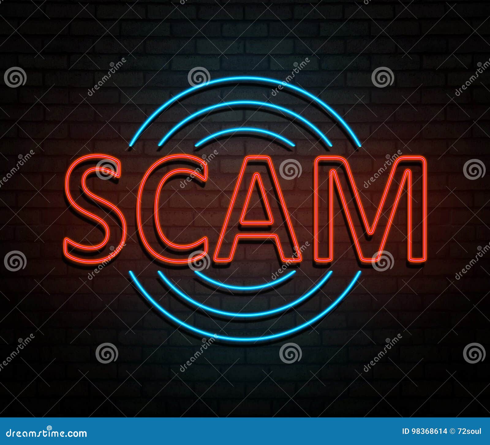 Scam Neon Signboard Vector. Scam Neon Sign, Design Template, Modern ...