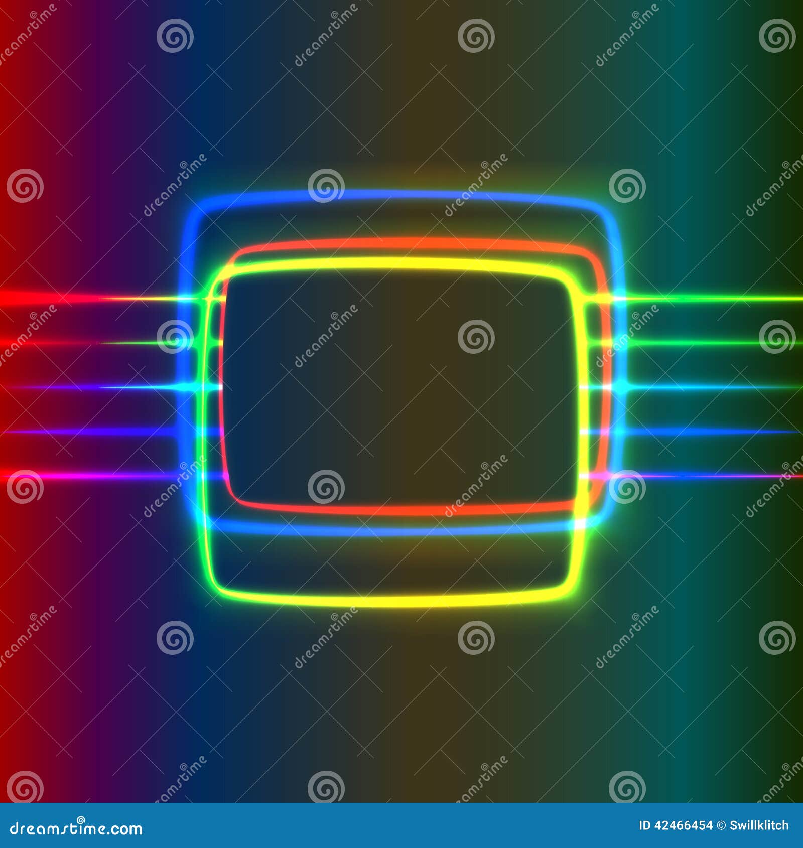 Neon screen stock vector. Illustration of eps10, modern - 42466454
