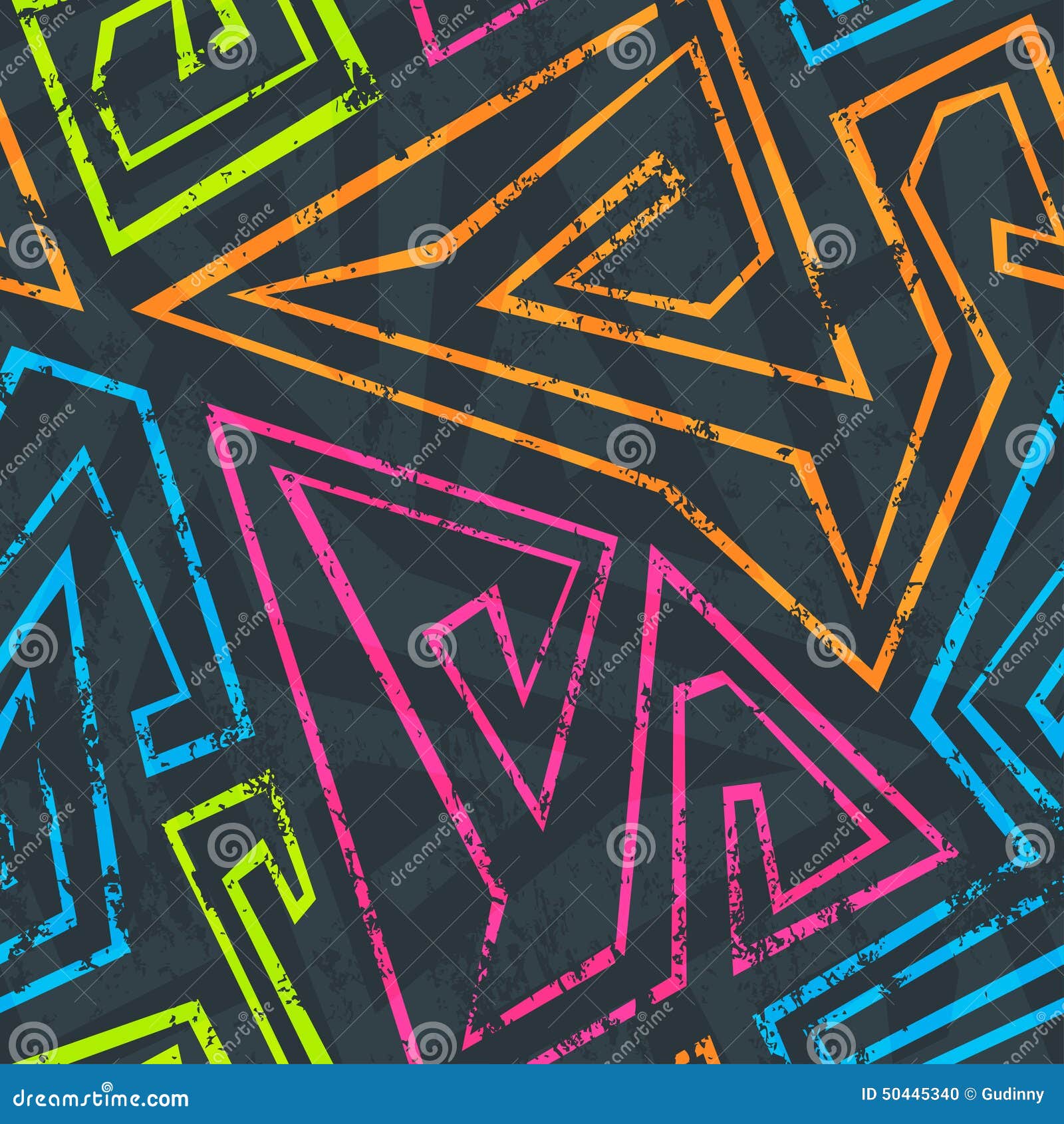 Neon seamless pattern stock vector. Illustration of fashion - 50445340
