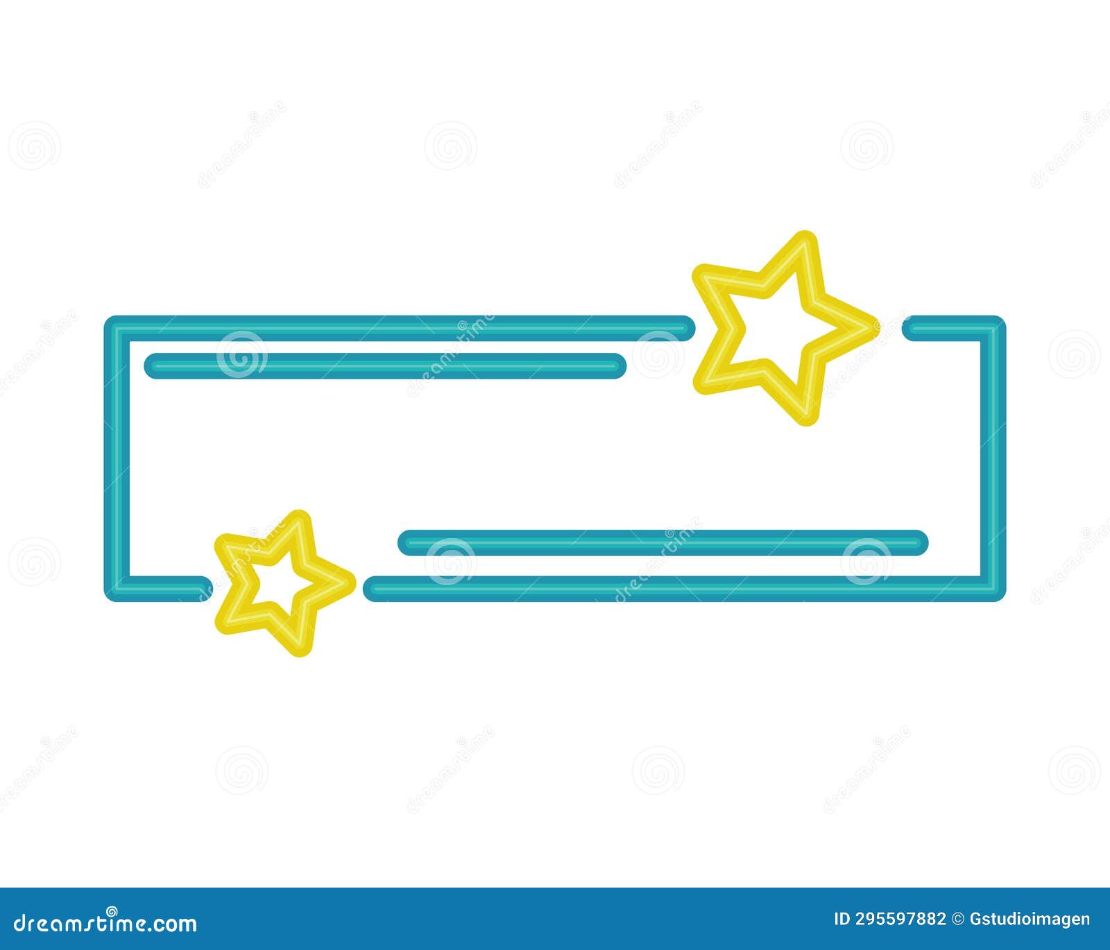 Neon shape note template stock vector. Illustration of banner - 295597882