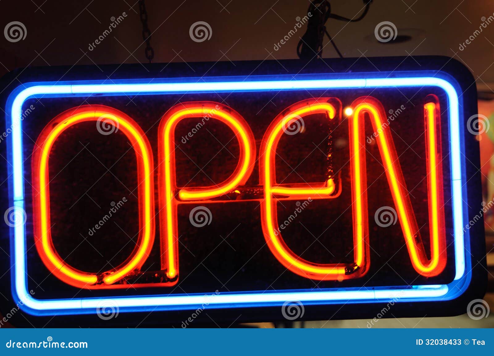 Neon shining signboard stock image. Image of electric - 32038433