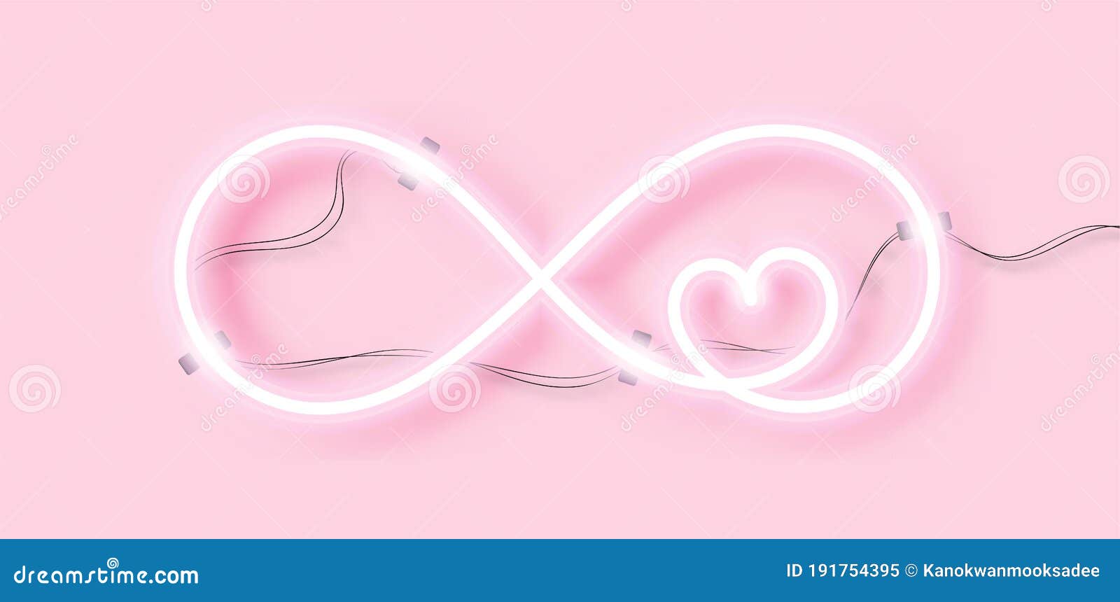 Heart And Infinity - Polyamory Sign - Vector Silhouette Illustration ...