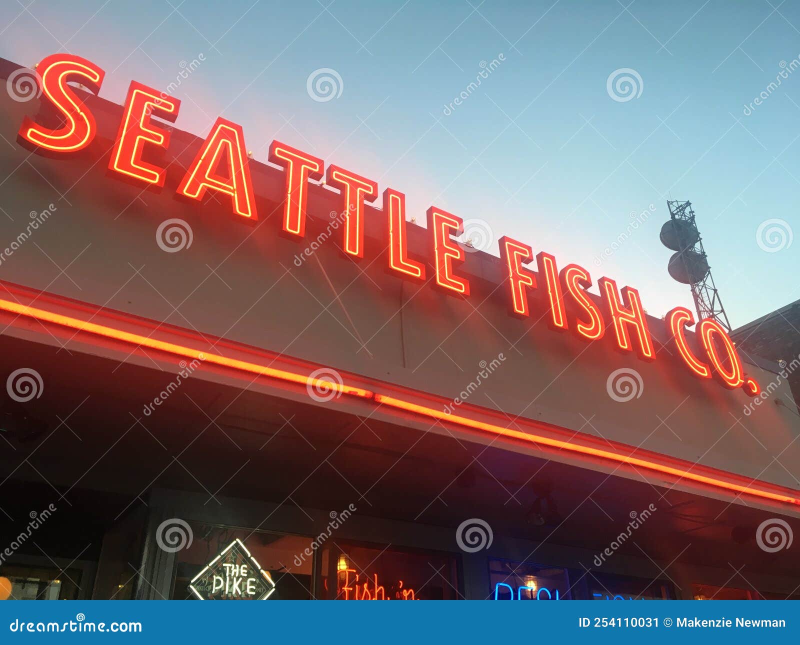 Seattle fish co editorial photo. Image of place, fish - 254110031