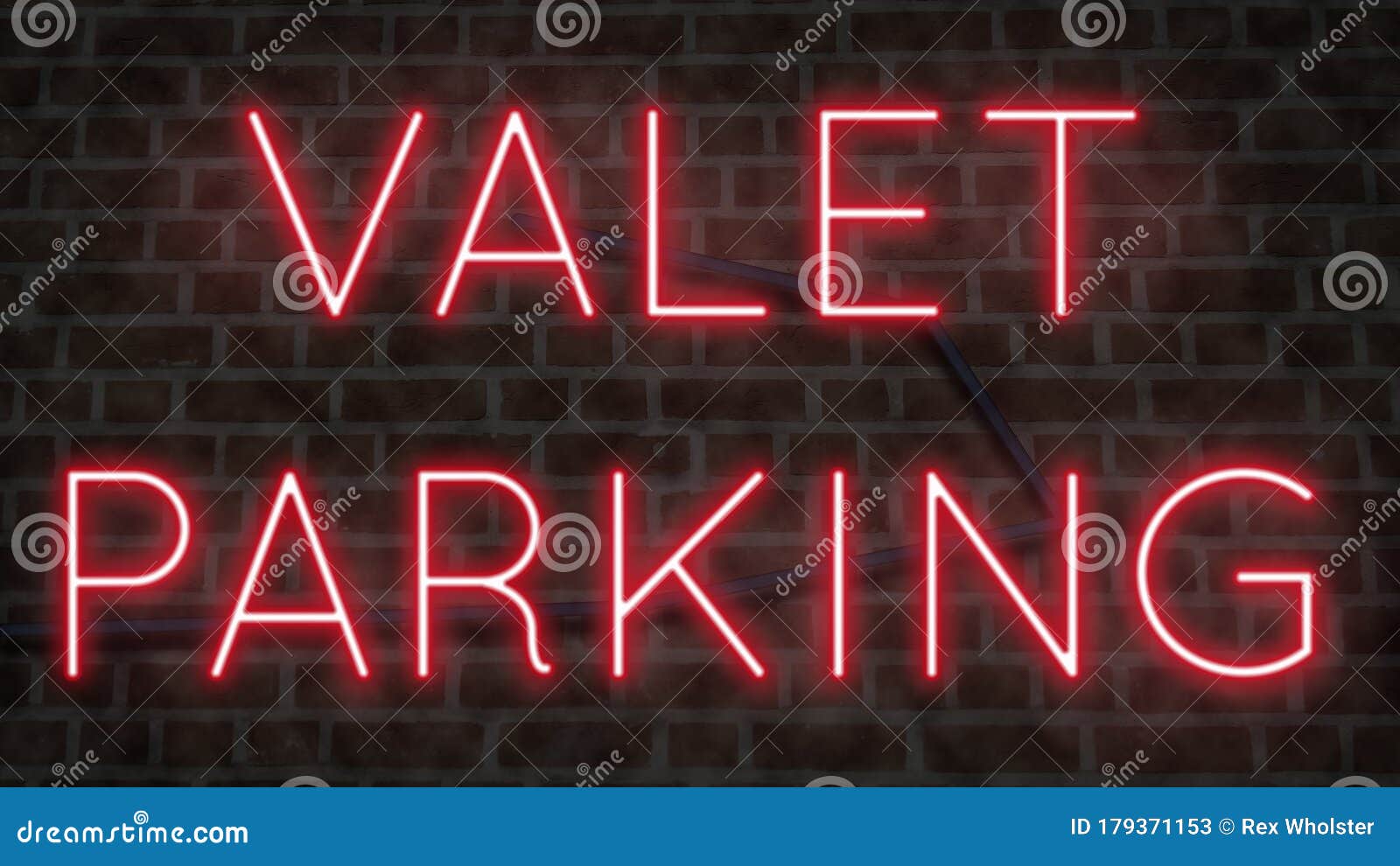 Neon Sign for VALET PARKING Stock Image - Image of retro, attendant ...