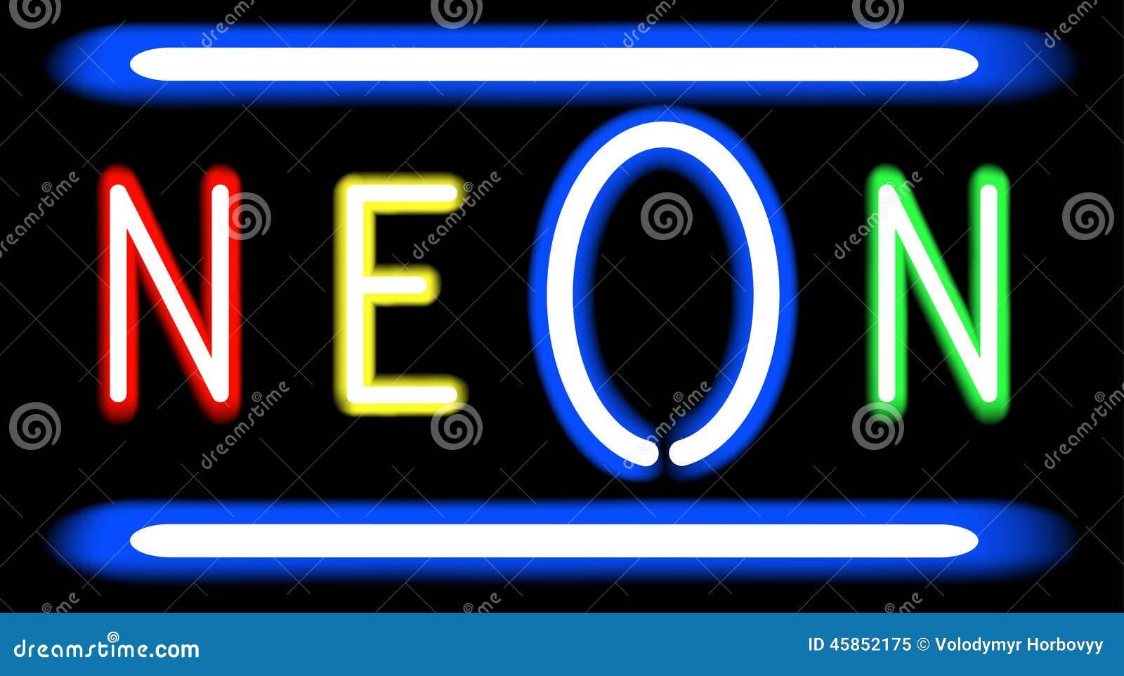 Neon Sign stock vector. Illustration of retail, shop - 45852175