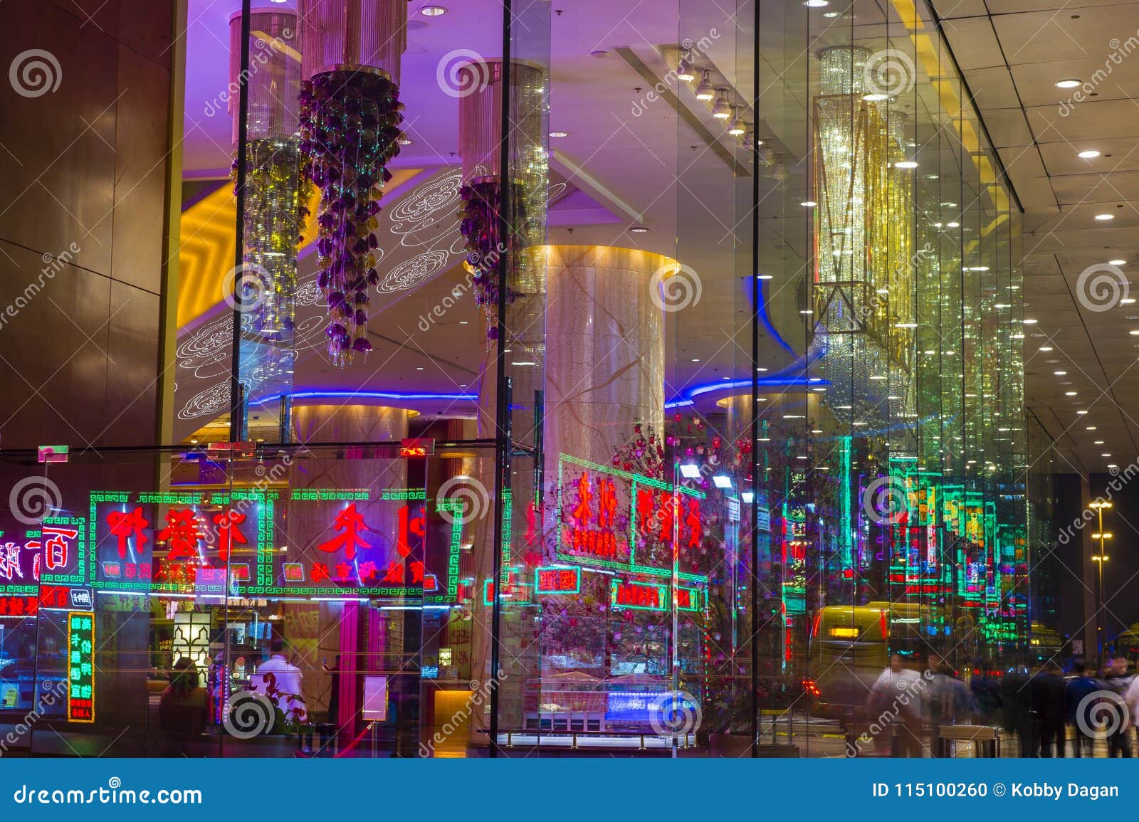 Neon signs in Macau editorial image. Image of night - 115100260