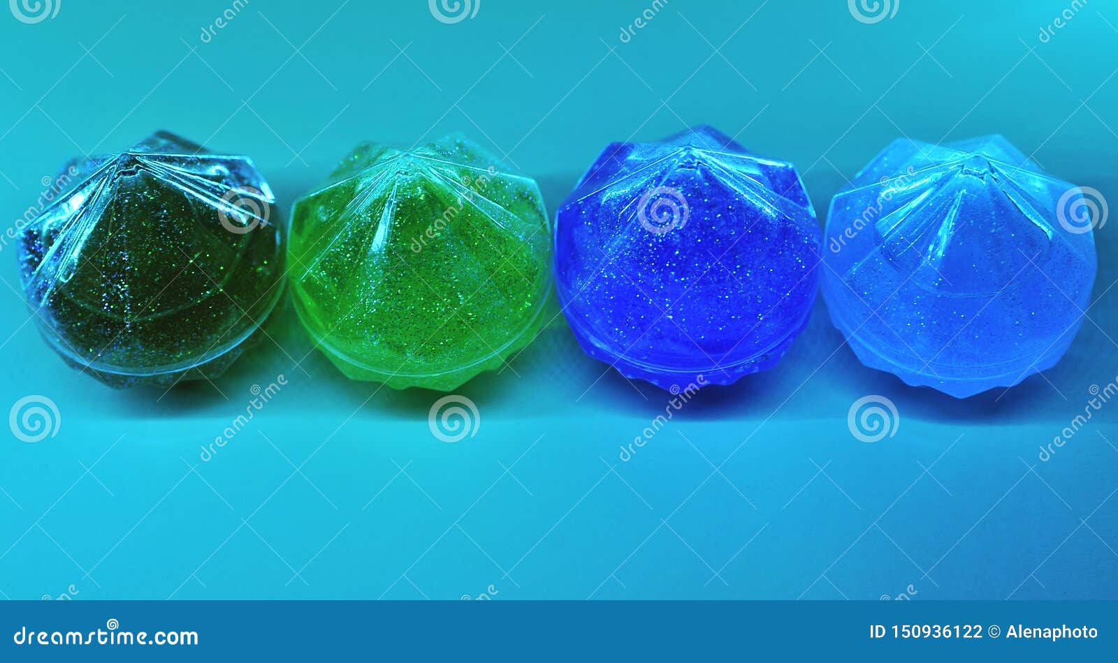 Neon Slime in Duotone Background. Stock Photo - Image of hobby ...