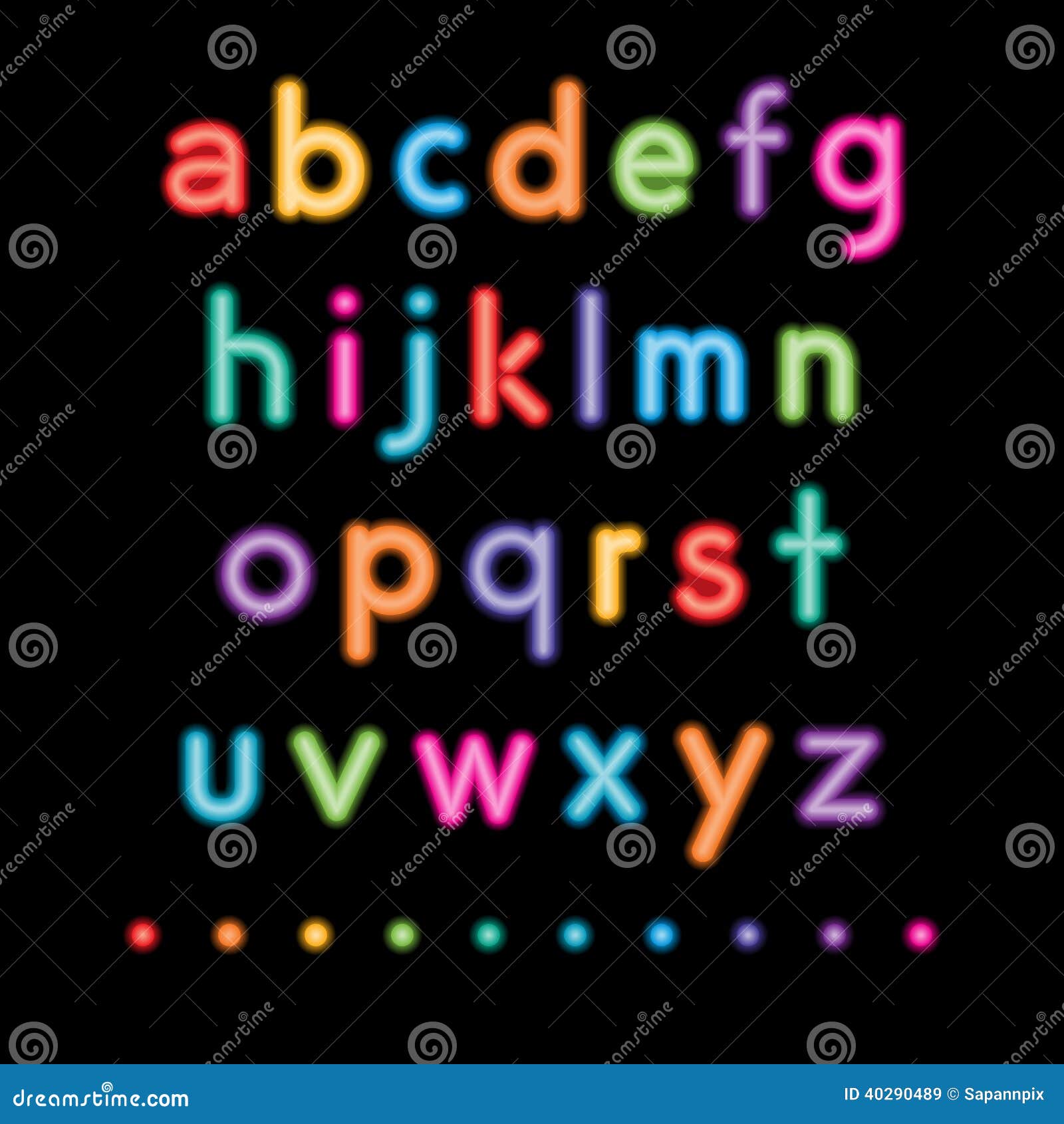 Small Alphabets Cartoon Vector | CartoonDealer.com #64041799