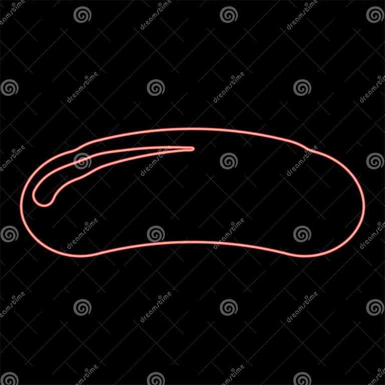 Neon Soap Red Color Vector Illustration Image Flat Style Stock Vector ...