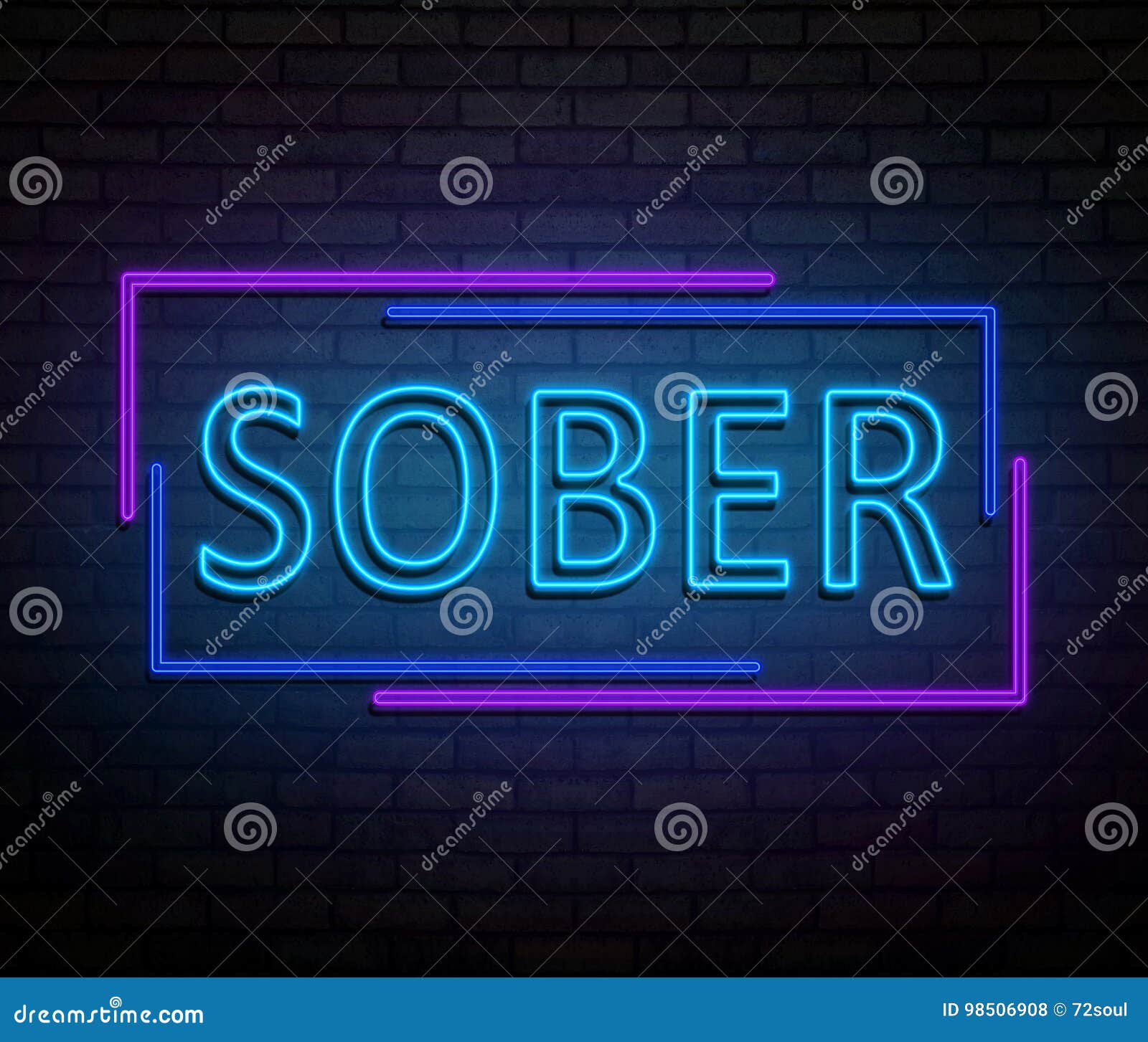 Sober Sign Means Clear Headed And Advertisement Royalty-Free Stock ...