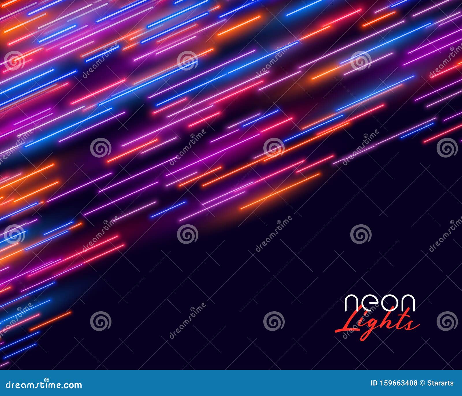 Neon Speed Line Streak Motion Background Design Vector Illustration ...