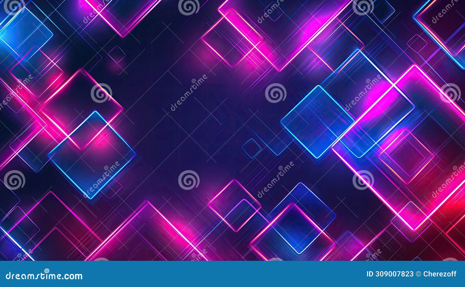 Neon squares effect stock image. Image of glass, circle - 309007823