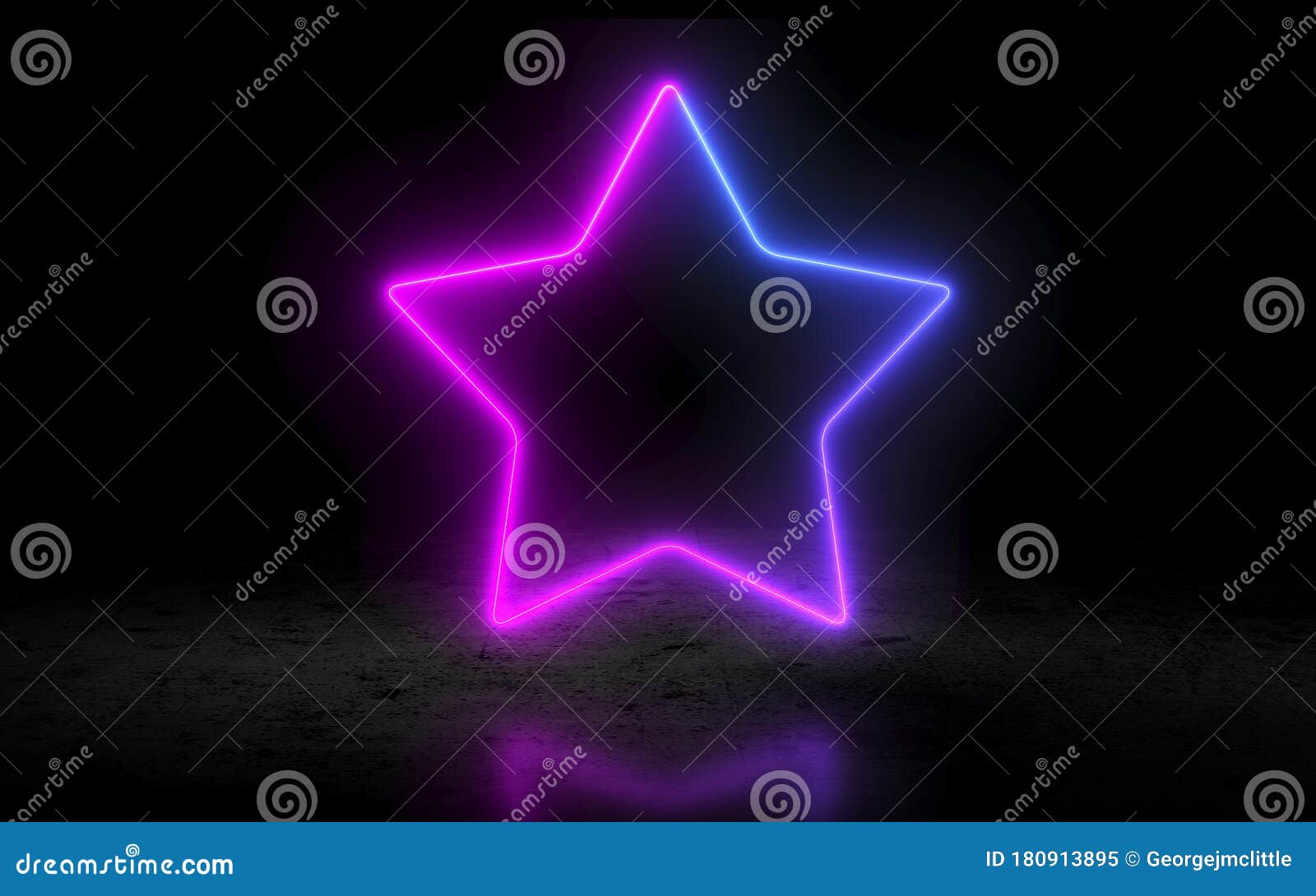 Neon Star Logo Cartoon Vector | CartoonDealer.com #76486153