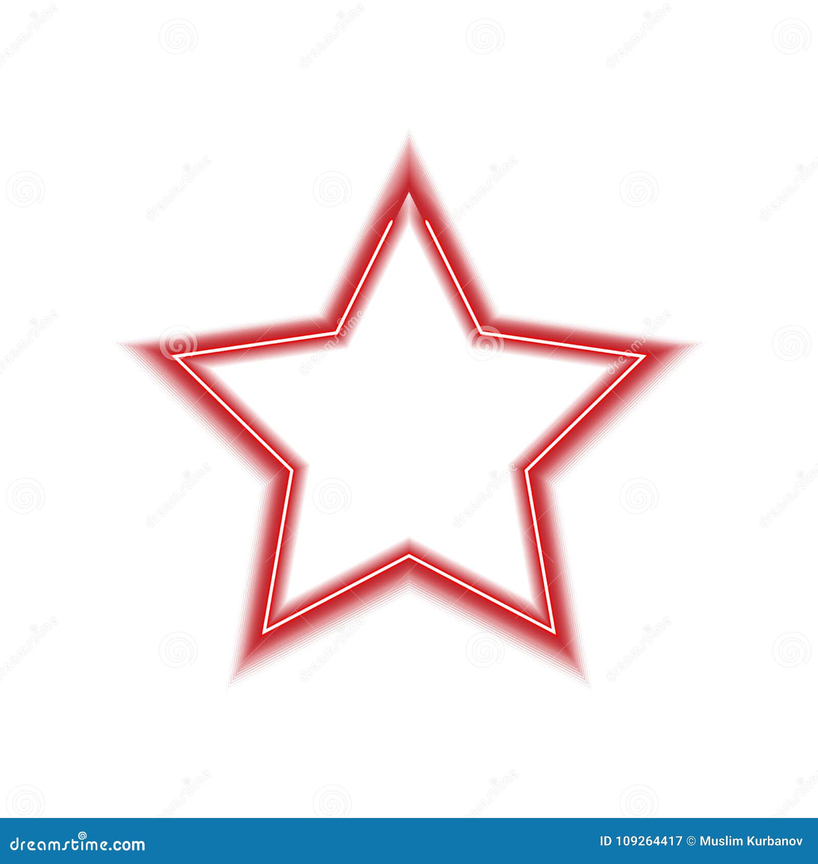Neon Star Red Isolated Vector Stock Vector - Illustration of ...