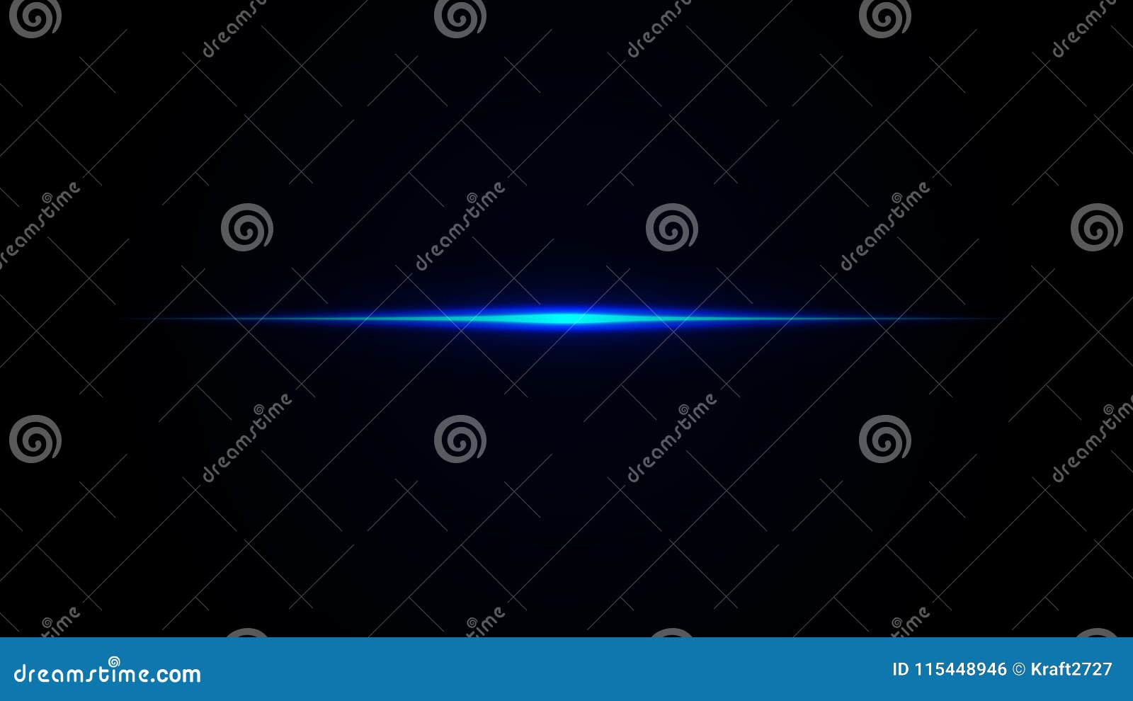 Neon straight blue line stock vector. Illustration of effect - 115448946