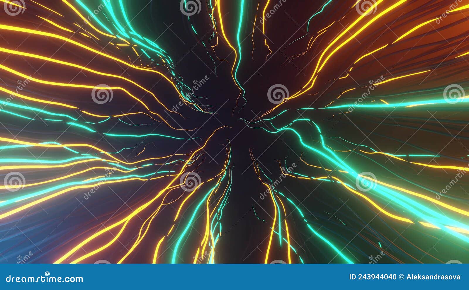 Neon Strands of Neurons. Artificial Intelligence and Machine Learning ...