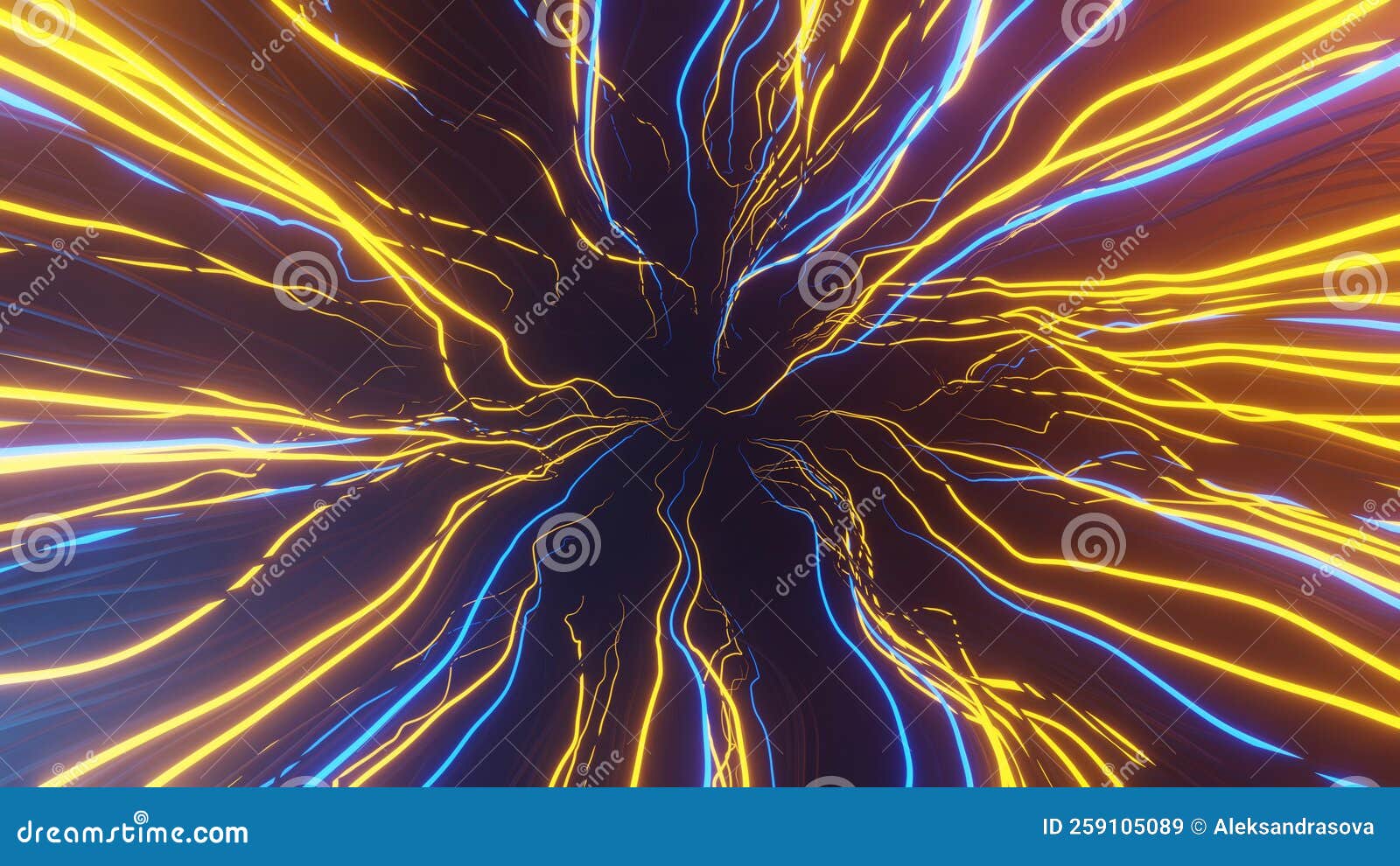 Neon Strands of Neurons. Artificial Intelligence and Machine Learning ...