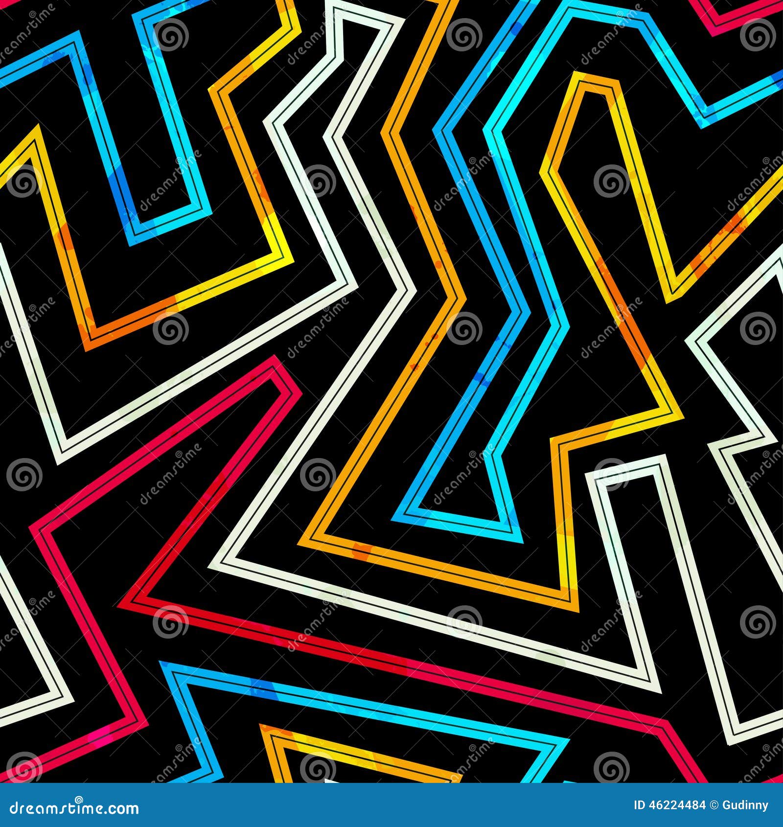 Neon Streift Nahtloses Muster Vektor Abbildung - Illustration von farbe ...