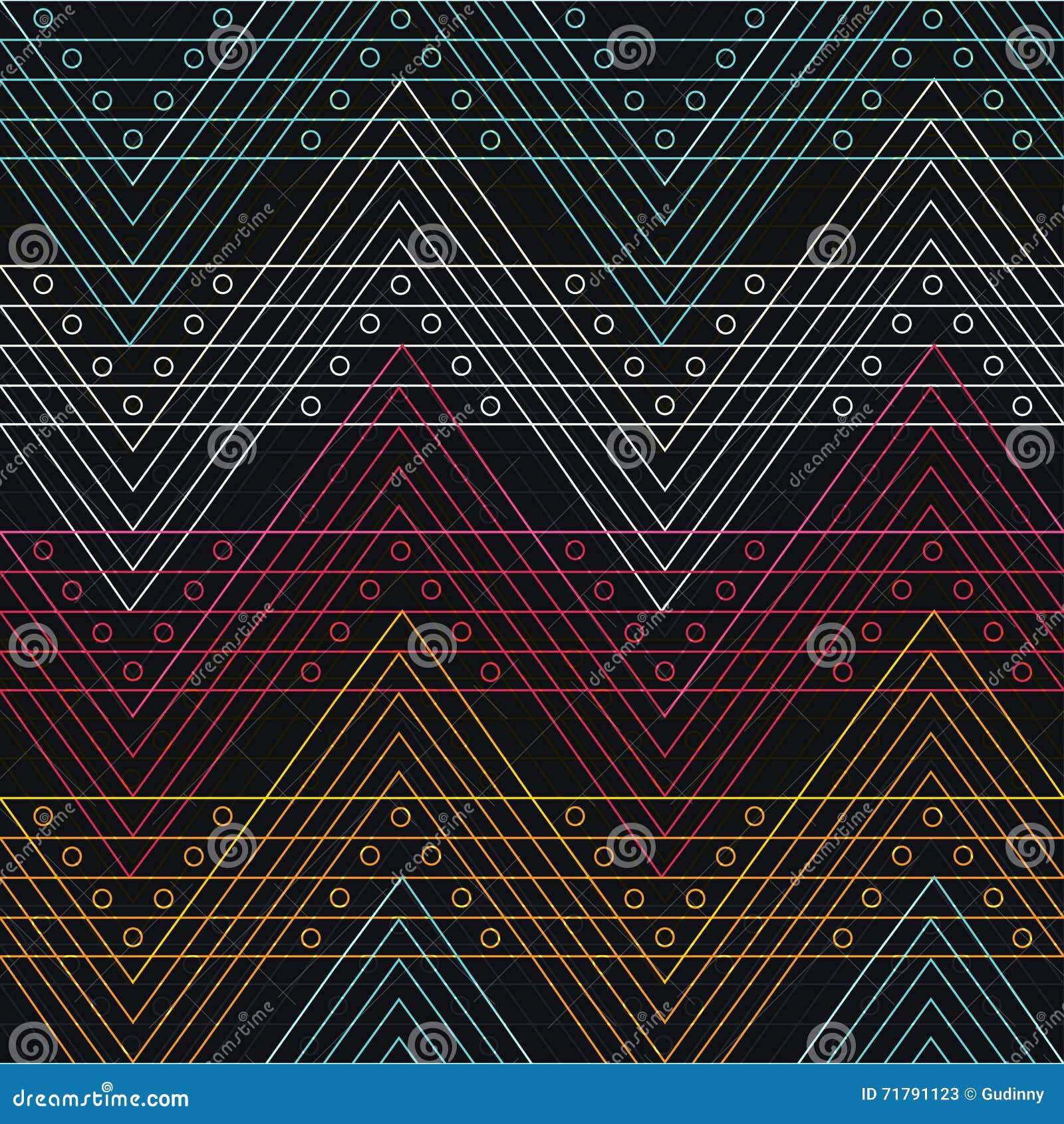 Neon Stripes Seamless Pattern Stock Vector - Illustration of repeat ...