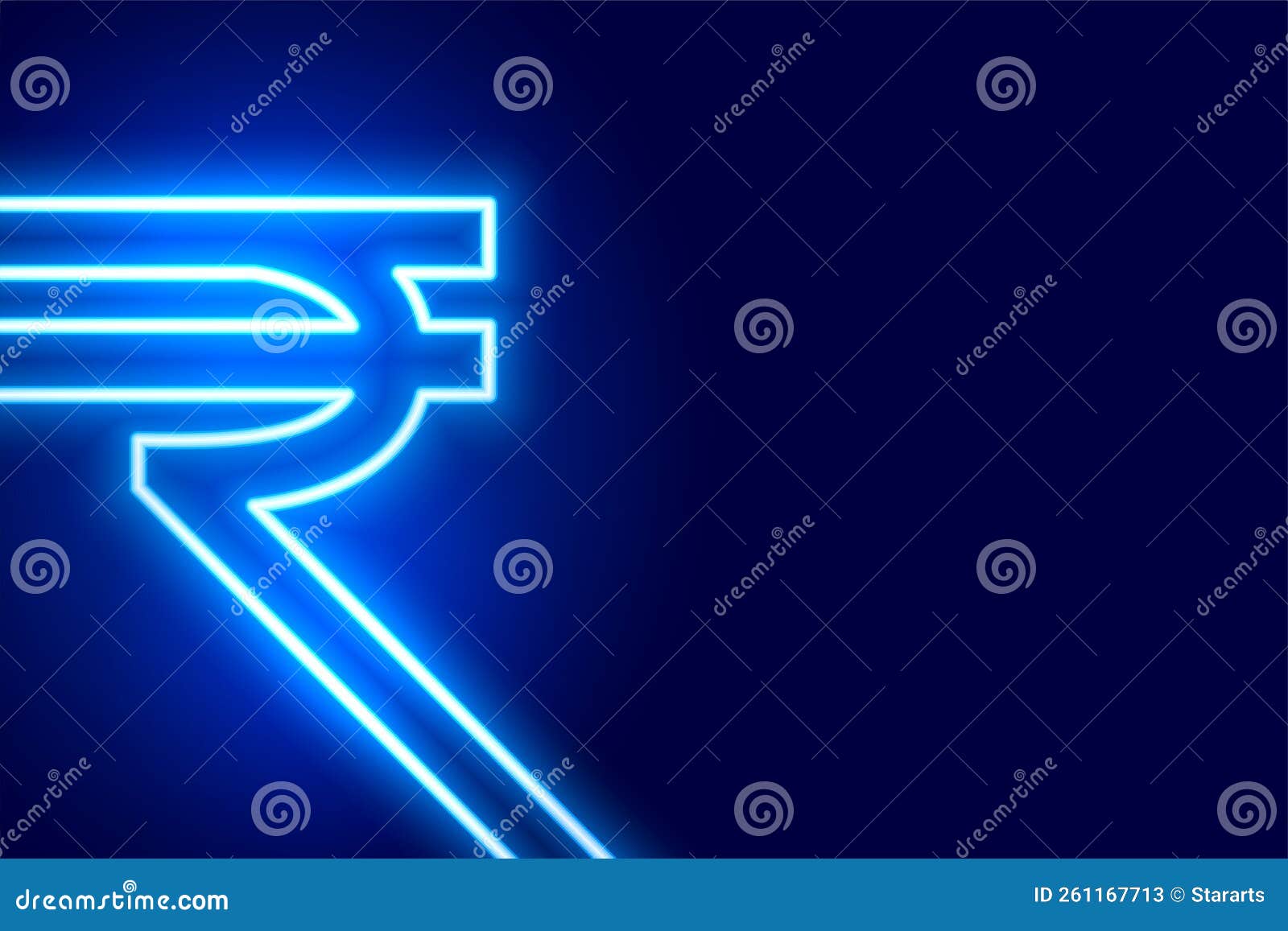 Digital Indian Currency Background With Rupee Symbol Cartoon Vector ...