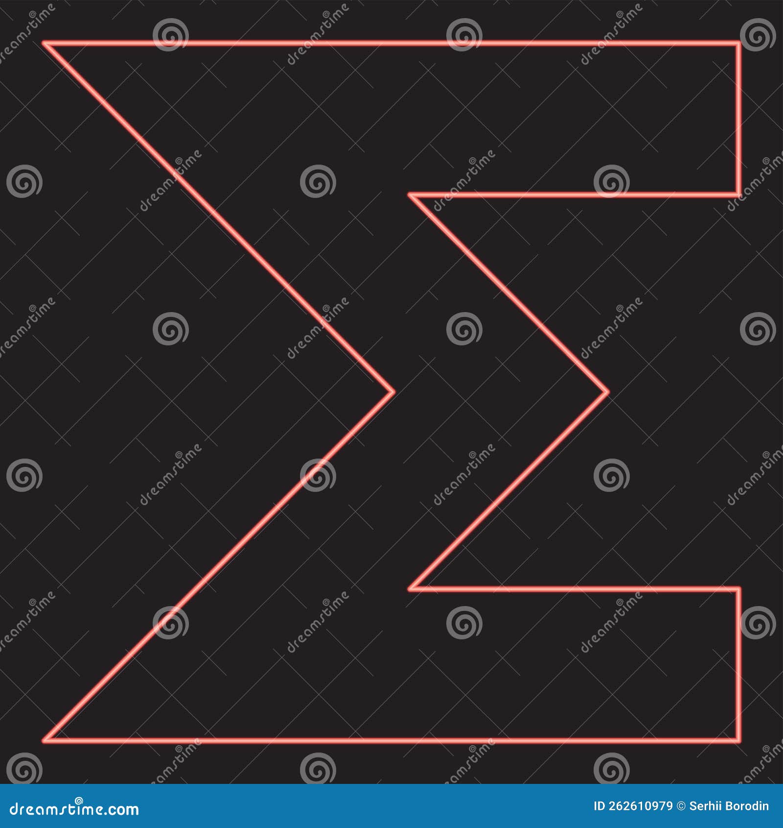 Neon Sum Symbol Red Color Vector Illustration Image Flat Style Stock ...