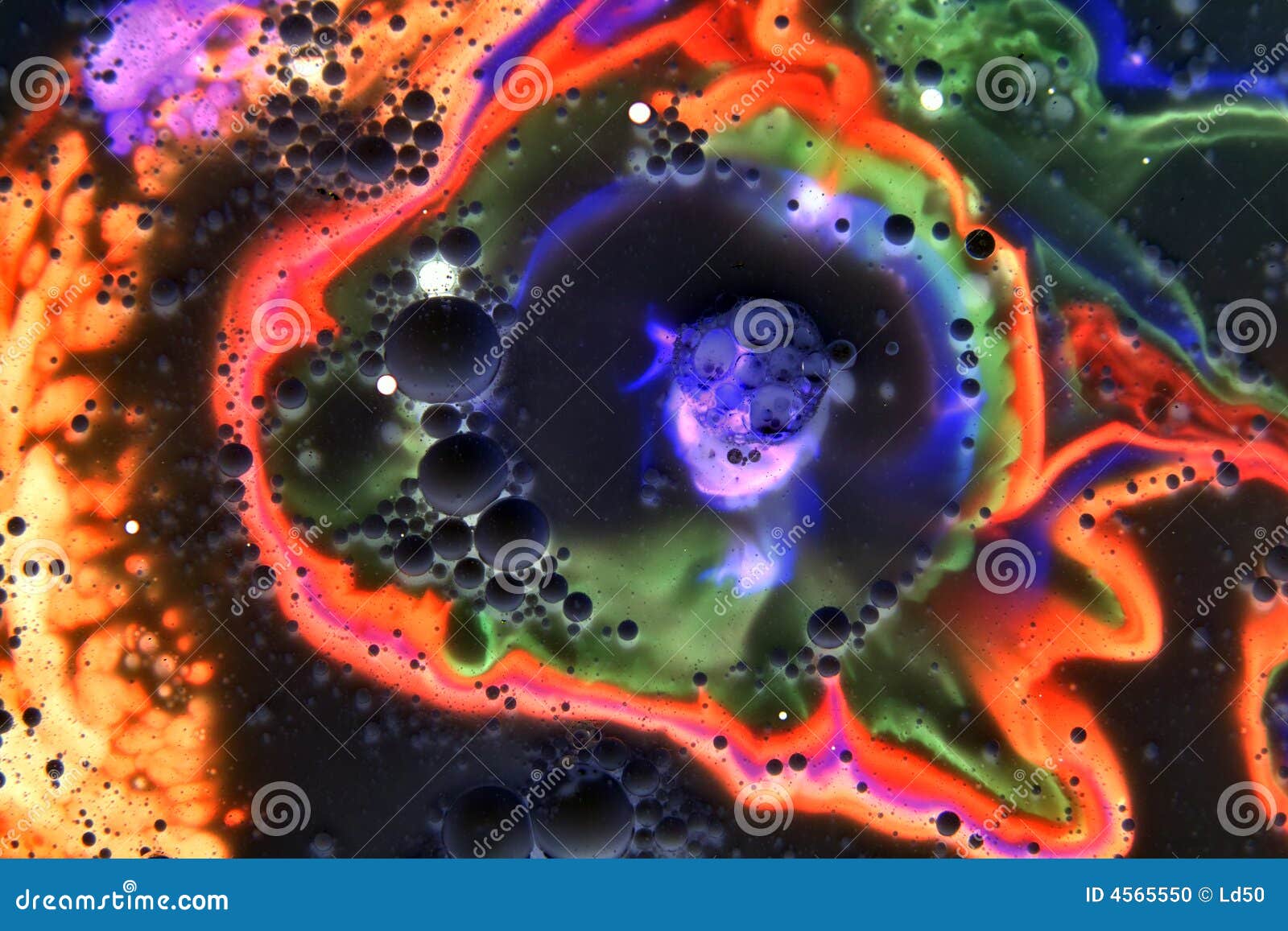 Neon swirls and bubbles stock photo. Image of swirls, colourful - 4565550